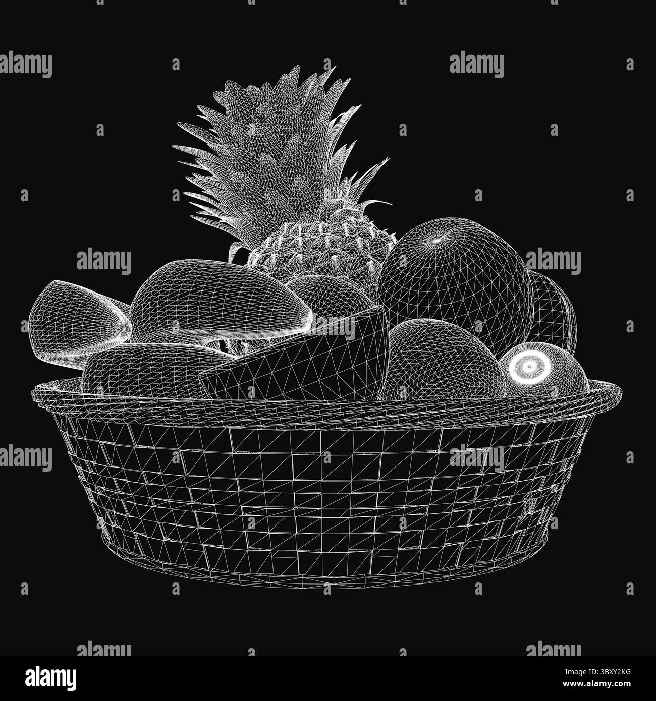 Sweet basket vector vectors Black and White Stock Photos & Images - Alamy