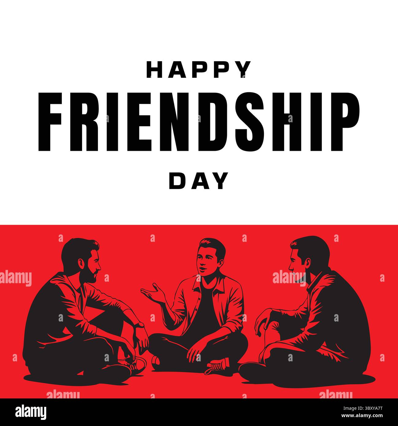 Friendship Day Hand Drawn Vector Illustrations of Best Friends Hugging ...