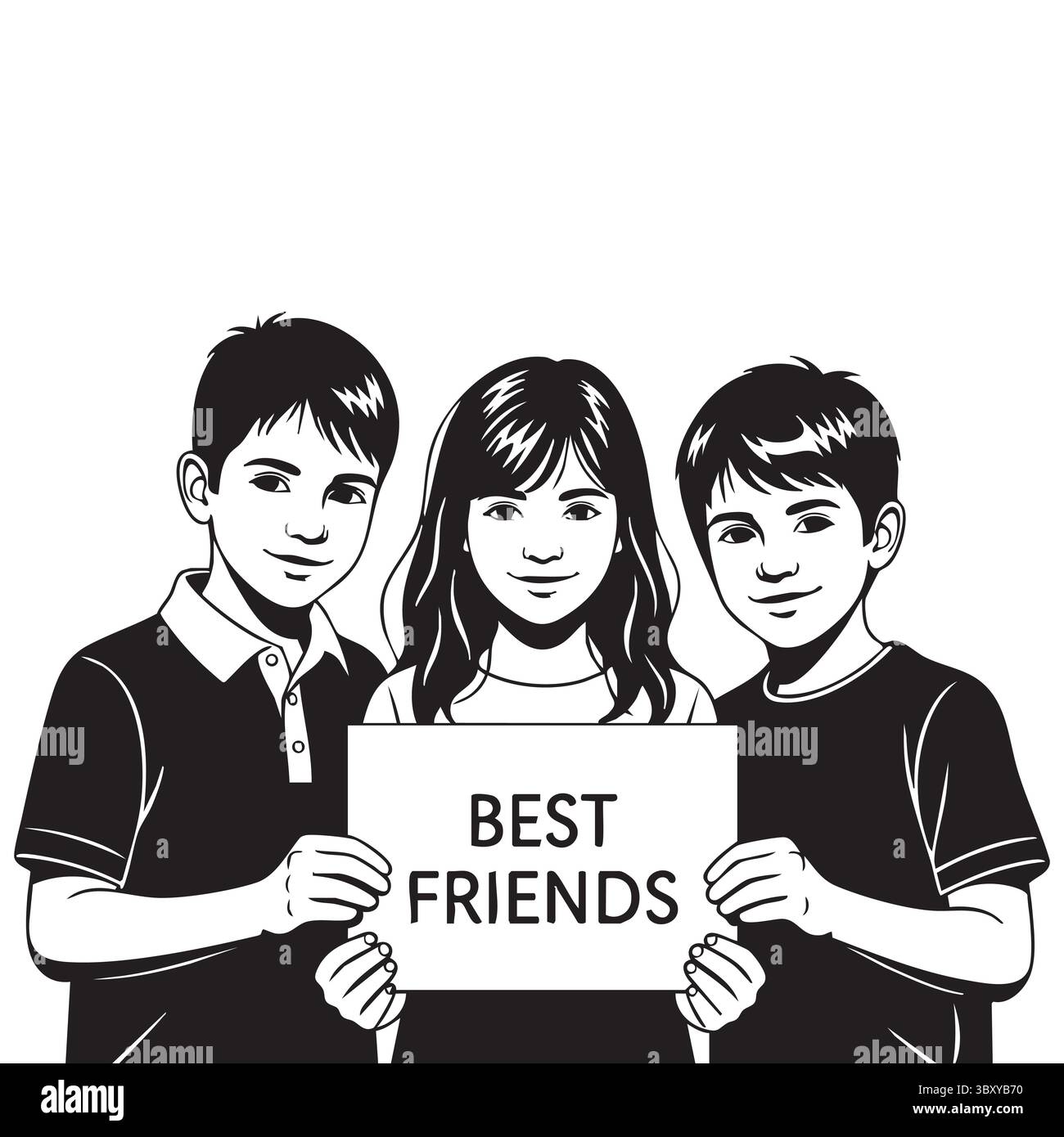 Bond diverse group friends Black and White Stock Photos & Images - Alamy