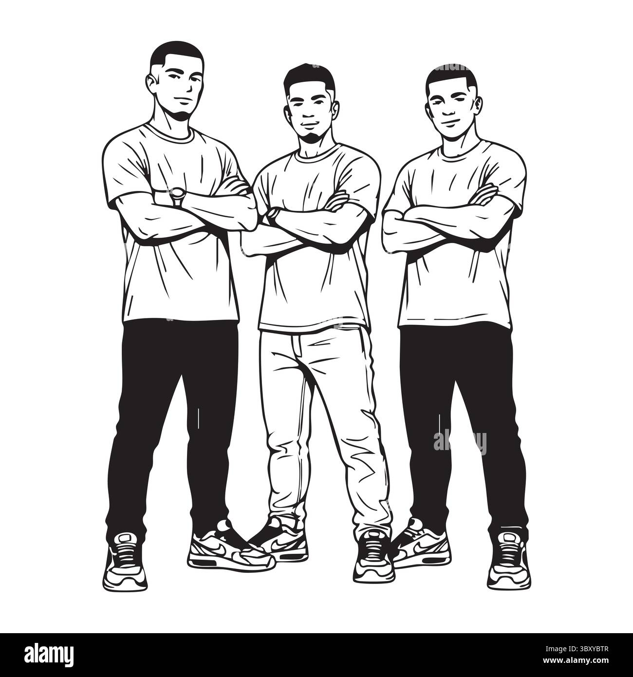 Friendship Day Hand Drawn Vector Illustrations of Best Friends Hugging ...