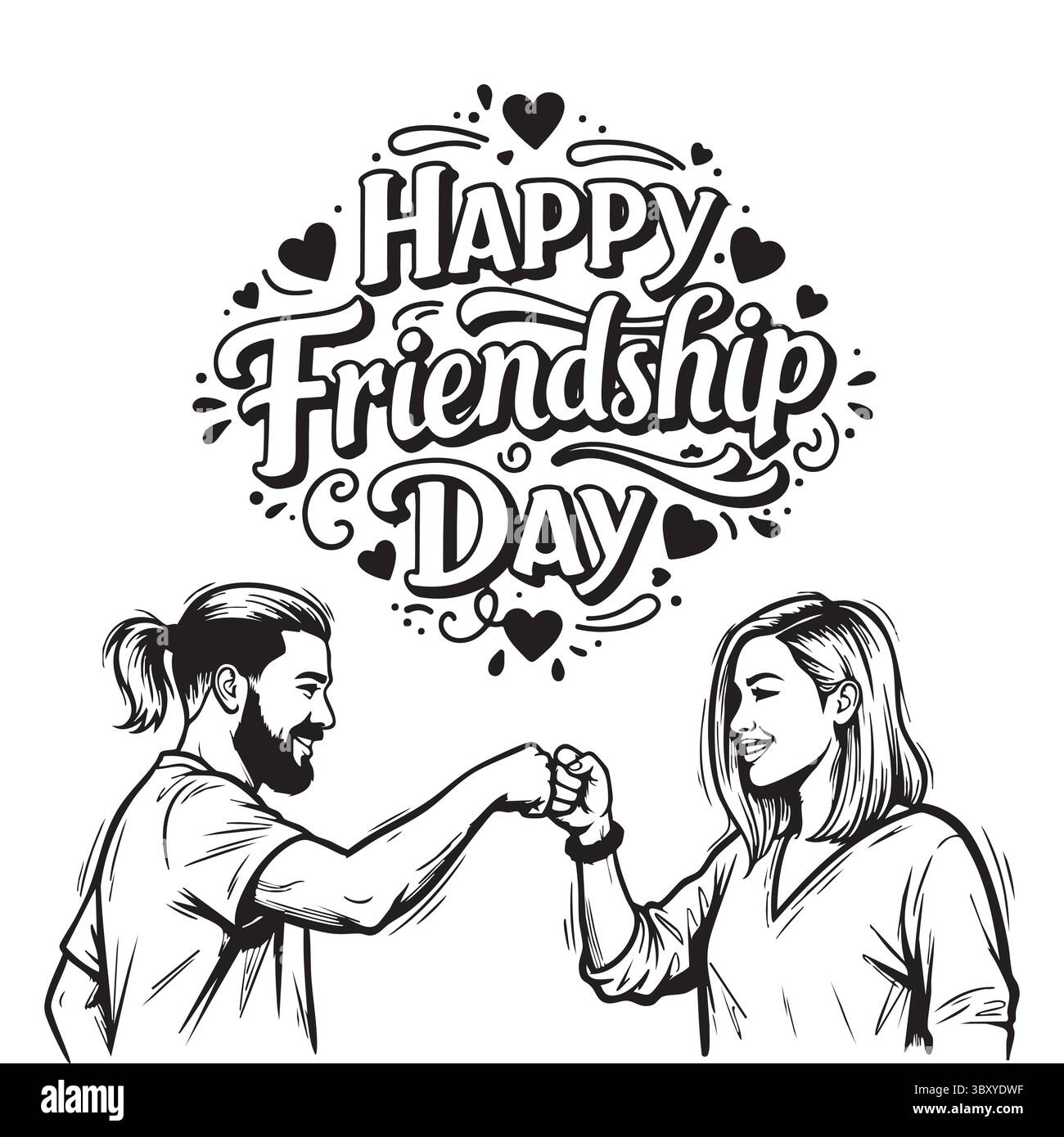 Bond diverse group friends Black and White Stock Photos & Images - Alamy