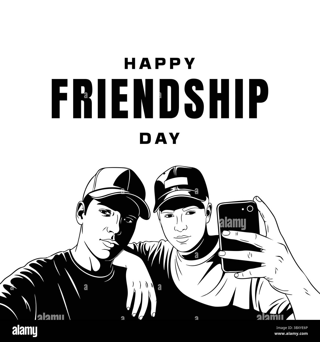 Bond diverse group friends Black and White Stock Photos & Images - Alamy