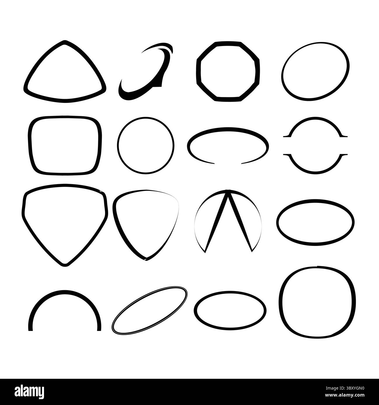 Black arrows various shapes Stock Vector Images - Alamy
