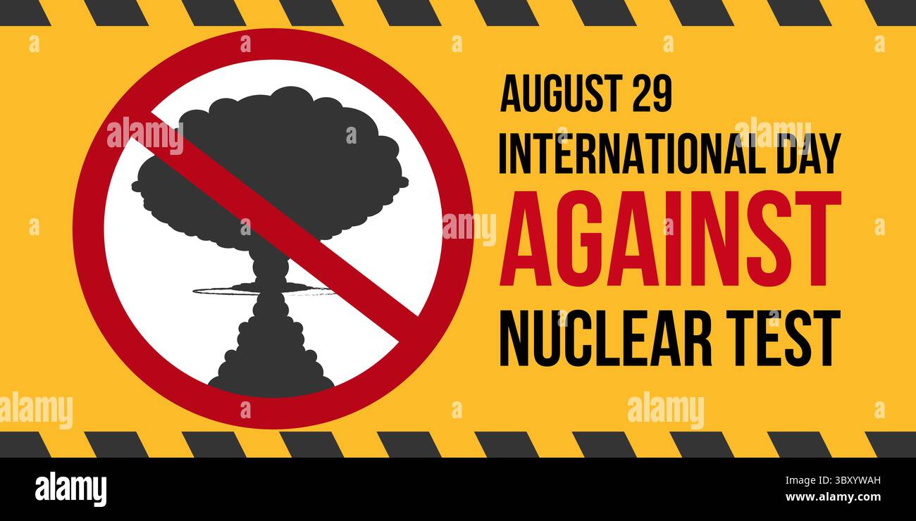 illustration banner International Day against Nuclear Tests Stock ...