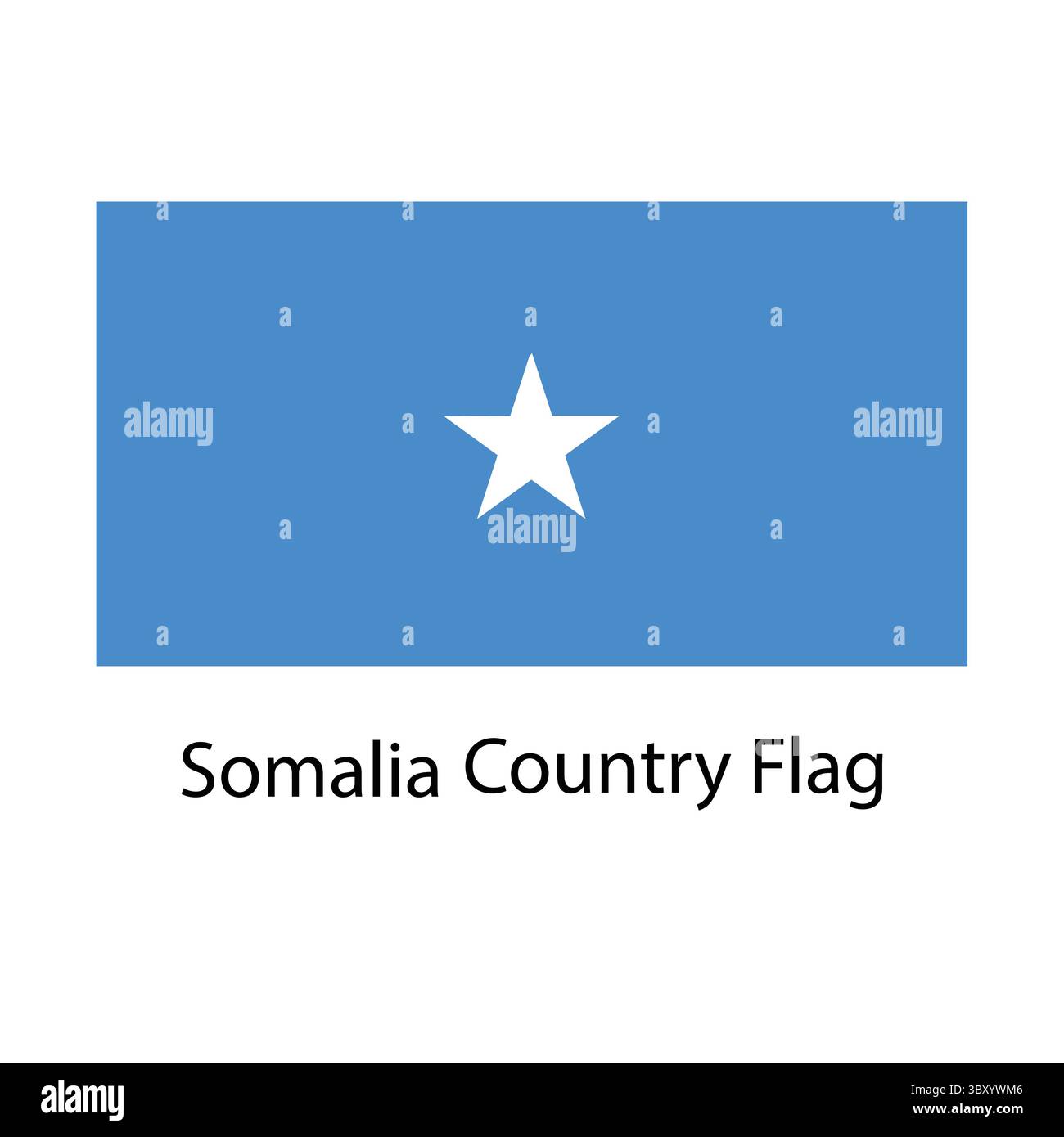 Somalia Country Flag hand drawing illustration vector-based drawing ...