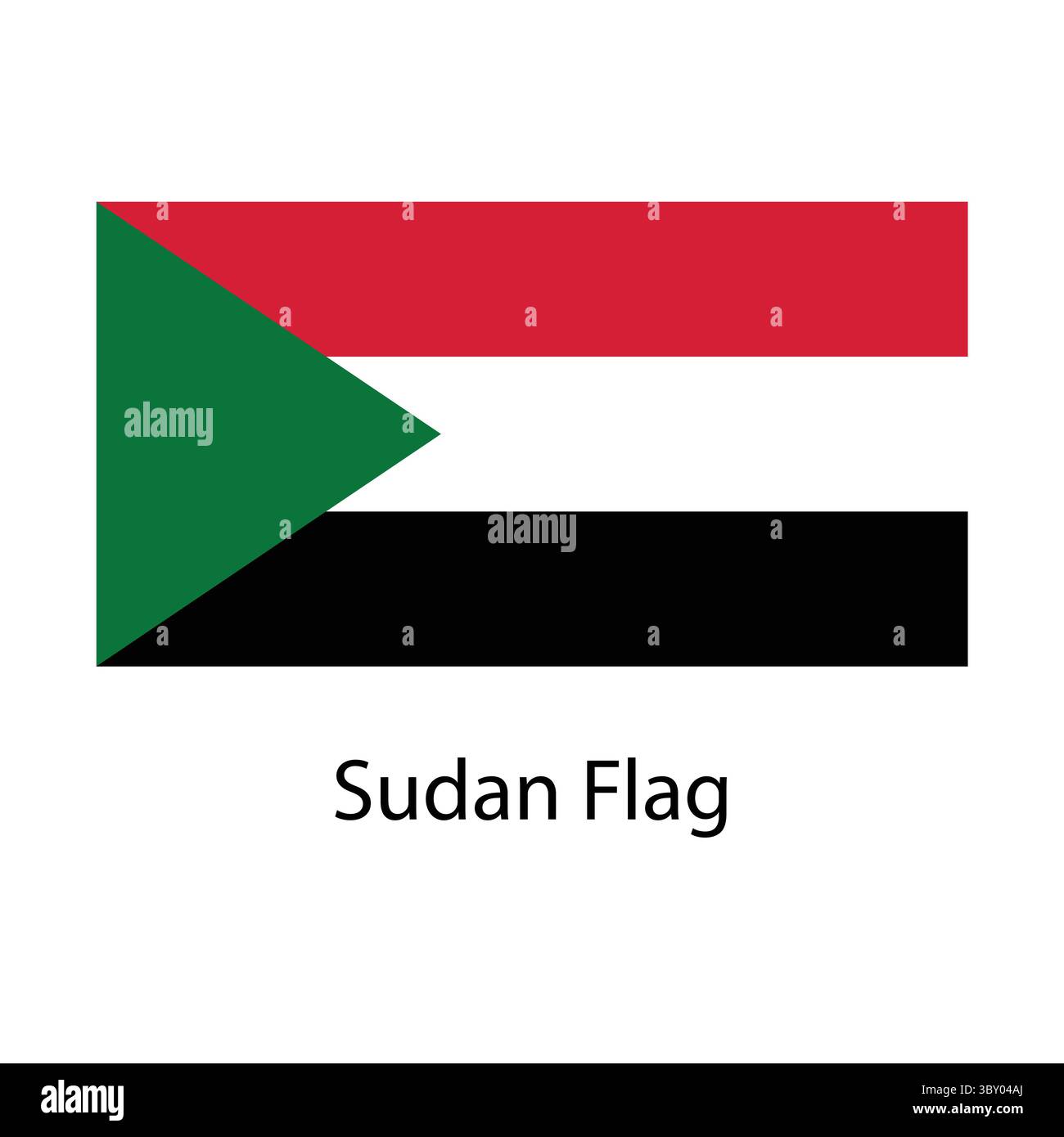 Sudan Flag hand drawing illustration vector-based drawing Stock Vector ...