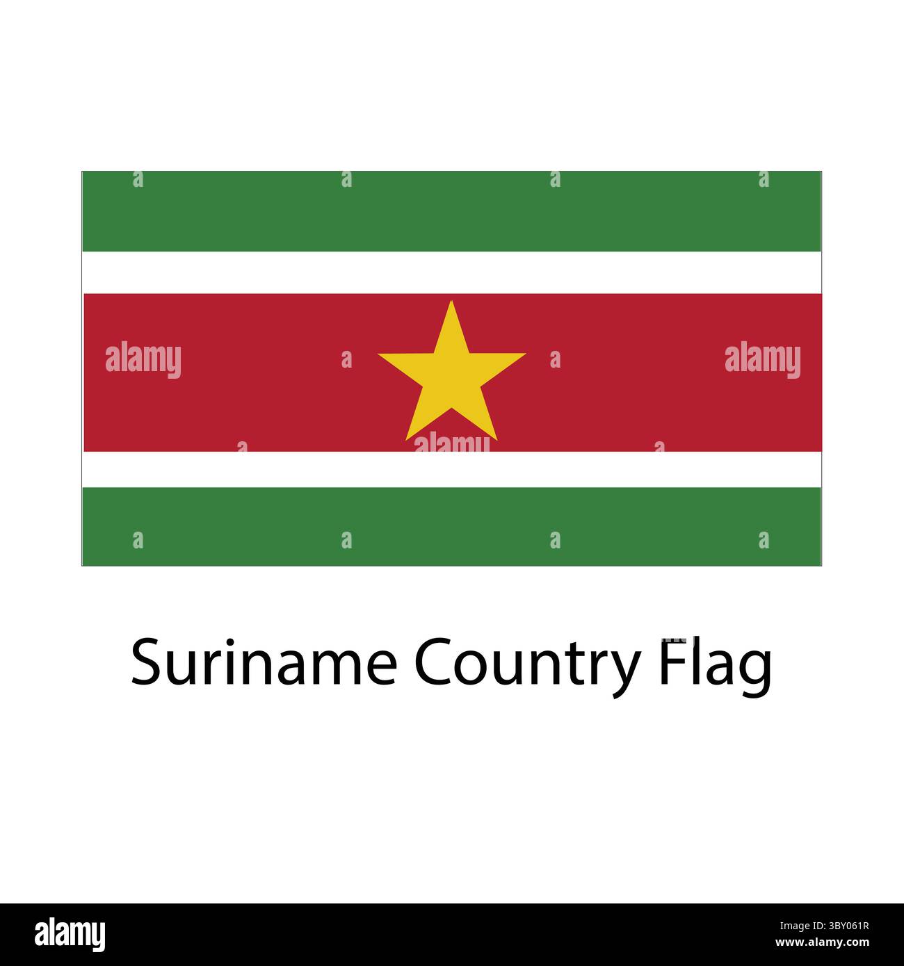 Suriname Country Flag hand drawing illustration vector-based drawing ...