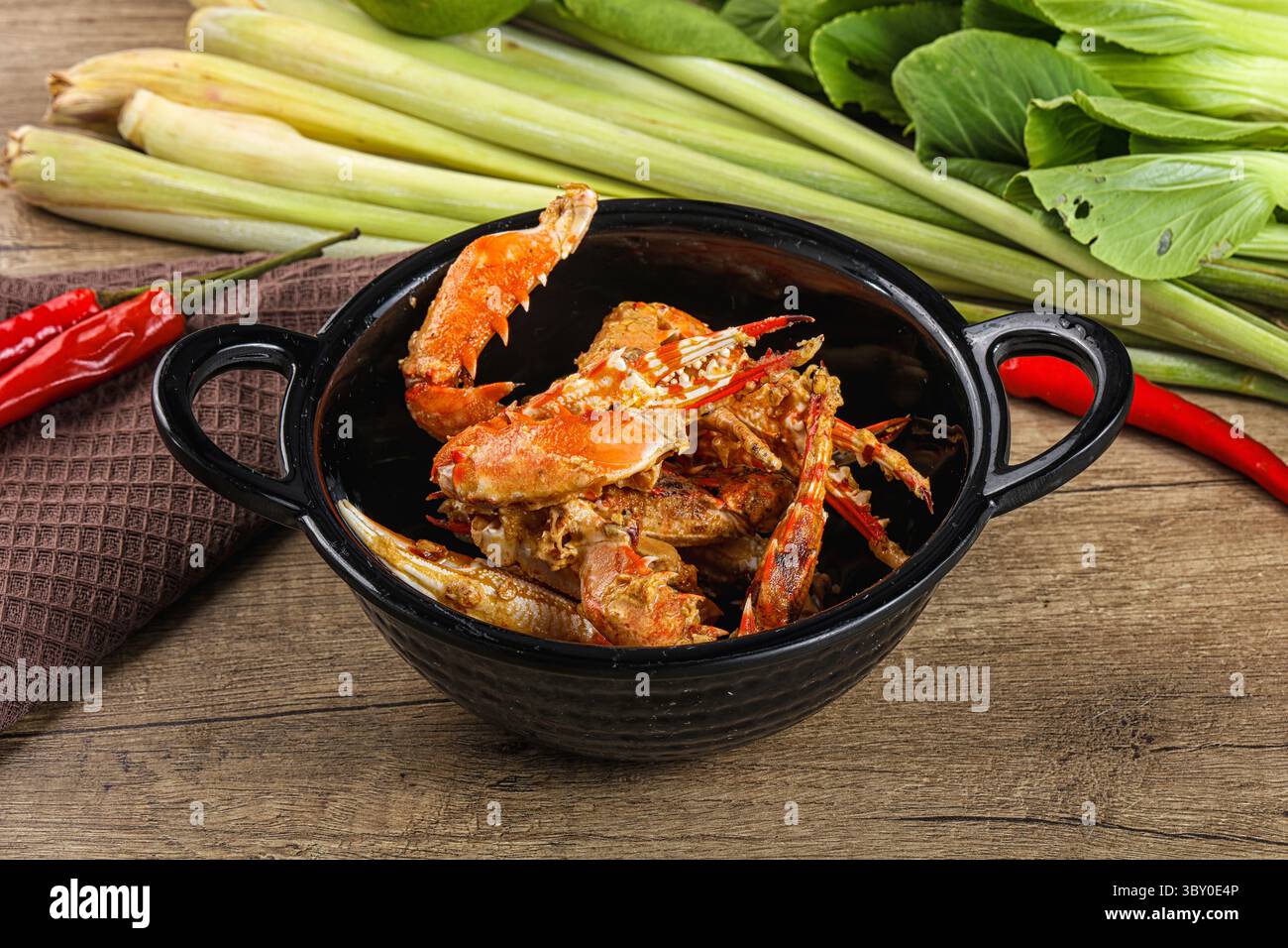 Delicous steamed Spider crab Claws snack Stock Photo - Alamy