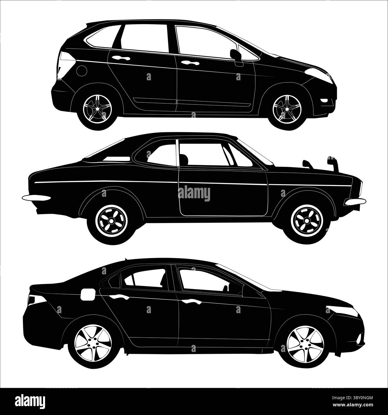 Transportation vehicle technology concept Black and White Stock Photos ...