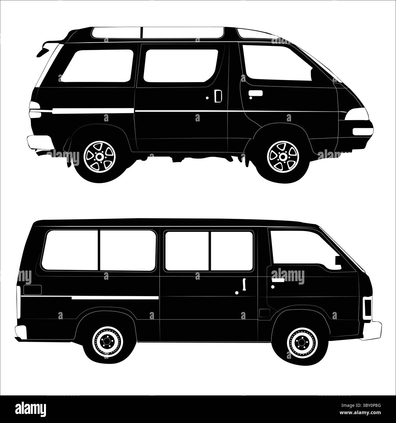 Vehicle car silhouette shape drawing Vol 09 Stock Vector Image & Art ...