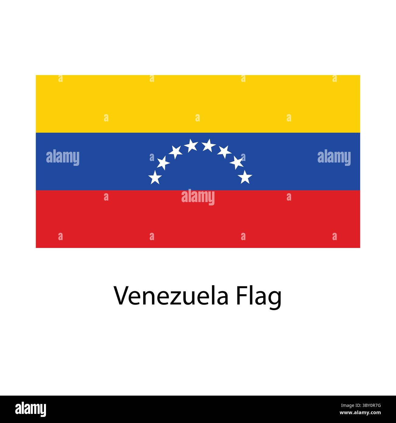 Venezuela Flag hand drawing illustration vector-based drawing Stock ...