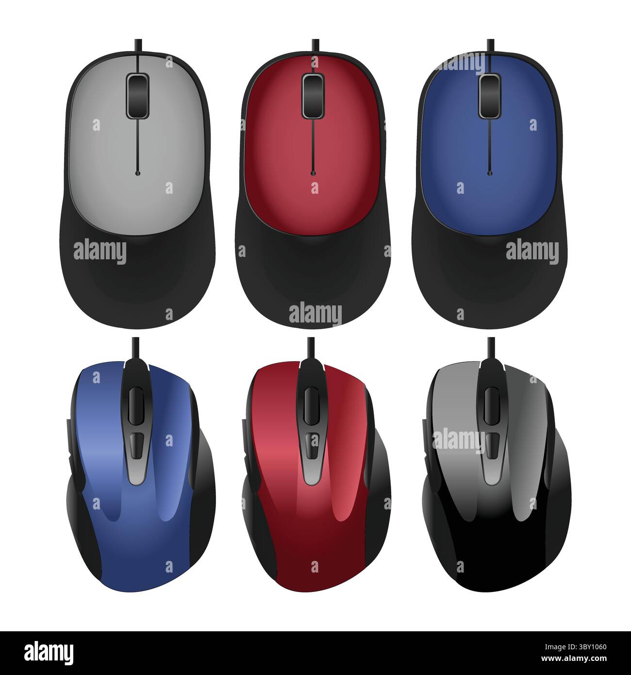 Wireless Bluetooth Side Scroll Mouse Illustration vector-based drawing Vol 01 Stock Vector Image ...