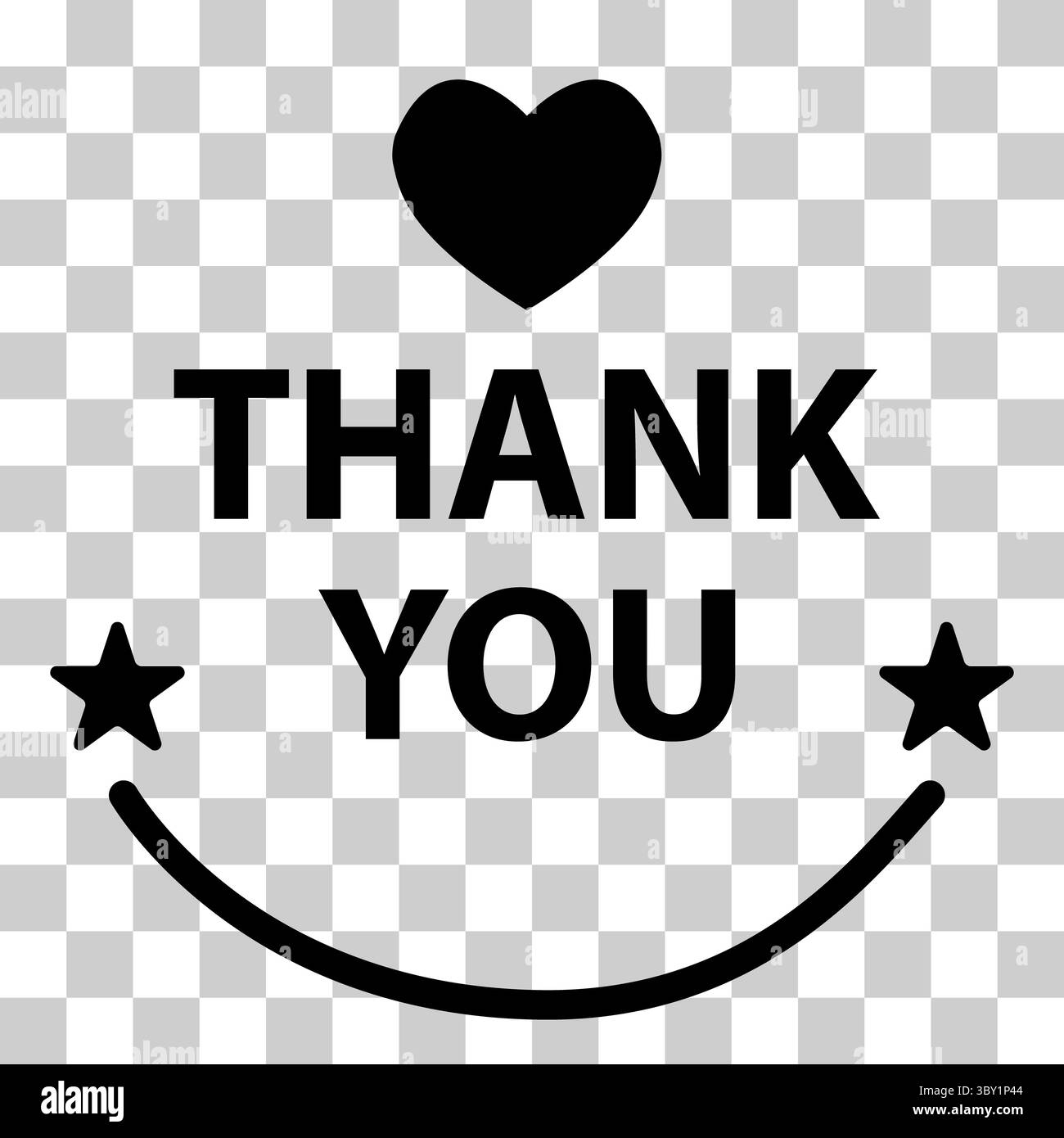 Thank you icon isolated on transparent background. Thank you ...