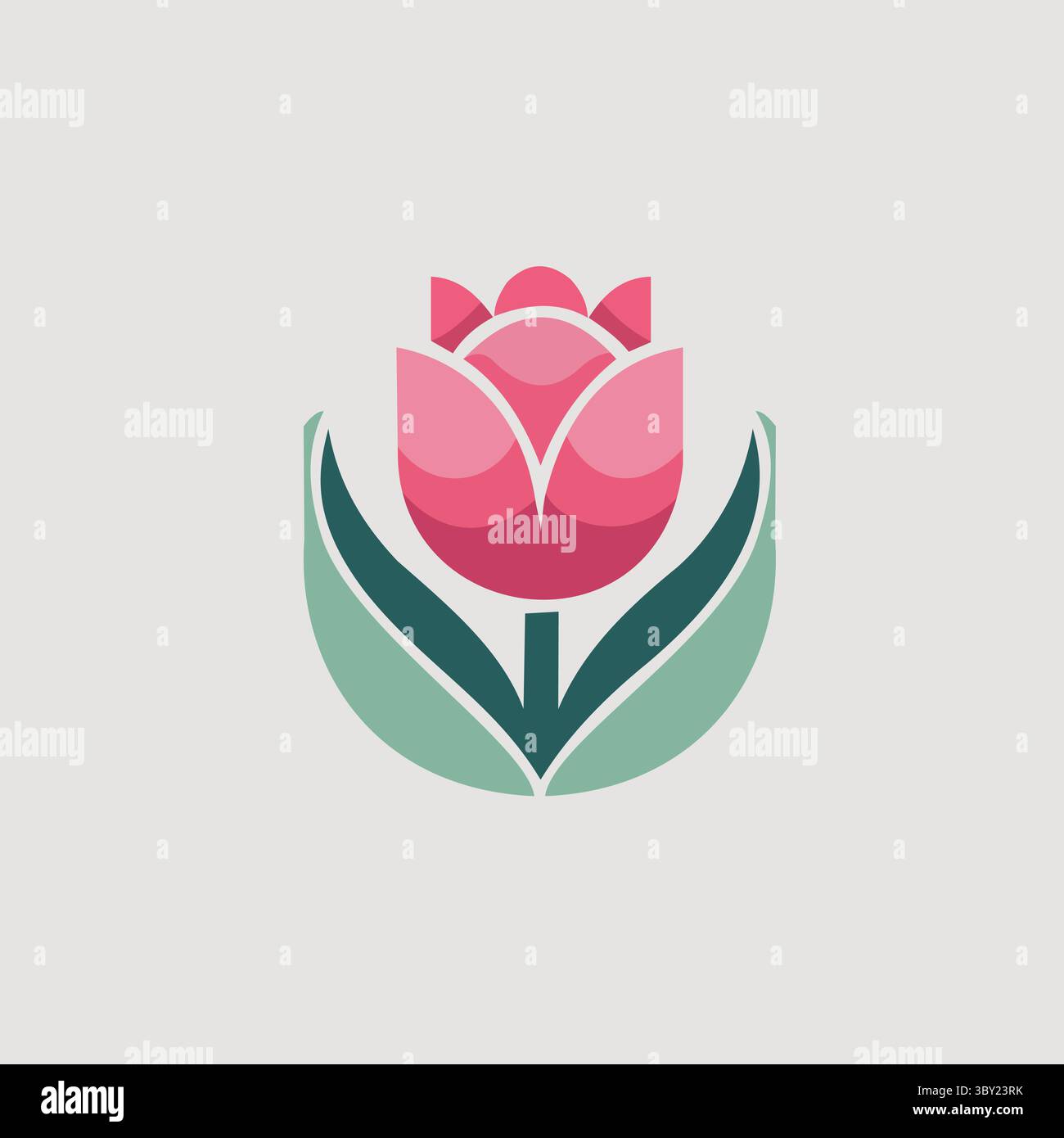 Fresh pink flowers Stock Vector Images - Alamy