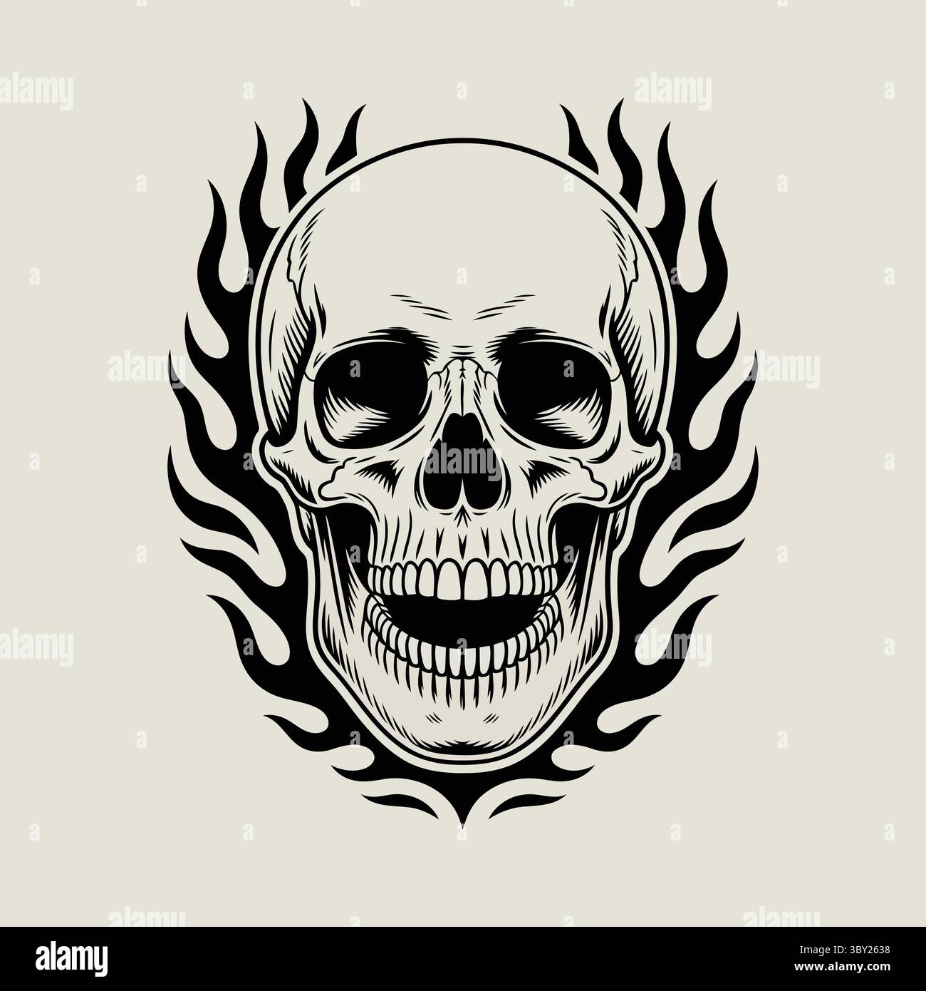Dramatic skull Stock Vector Images - Alamy
