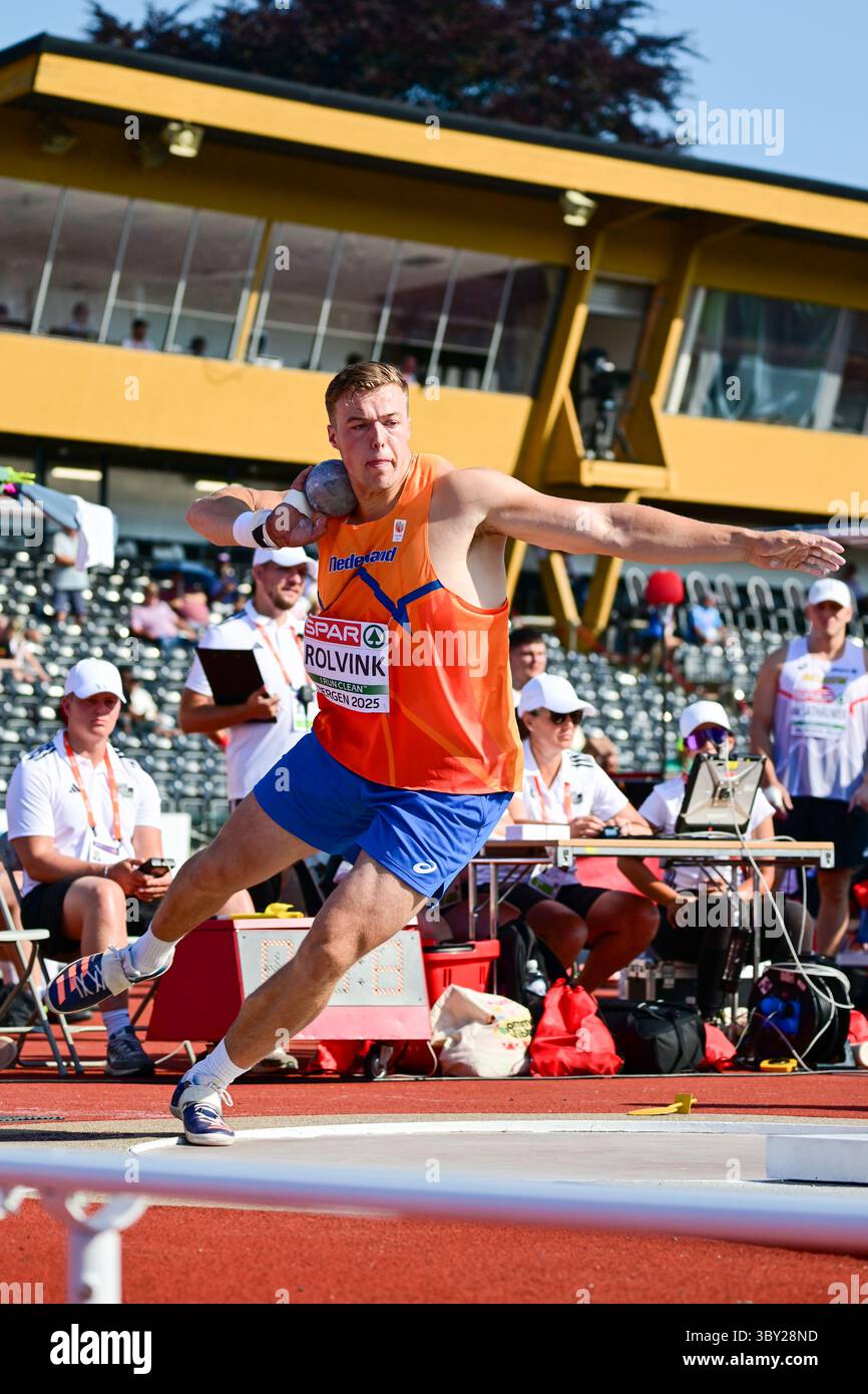 BERGEN, NORWAY - JULY 19: Yannick Rolvink of the Netherlands competing ...