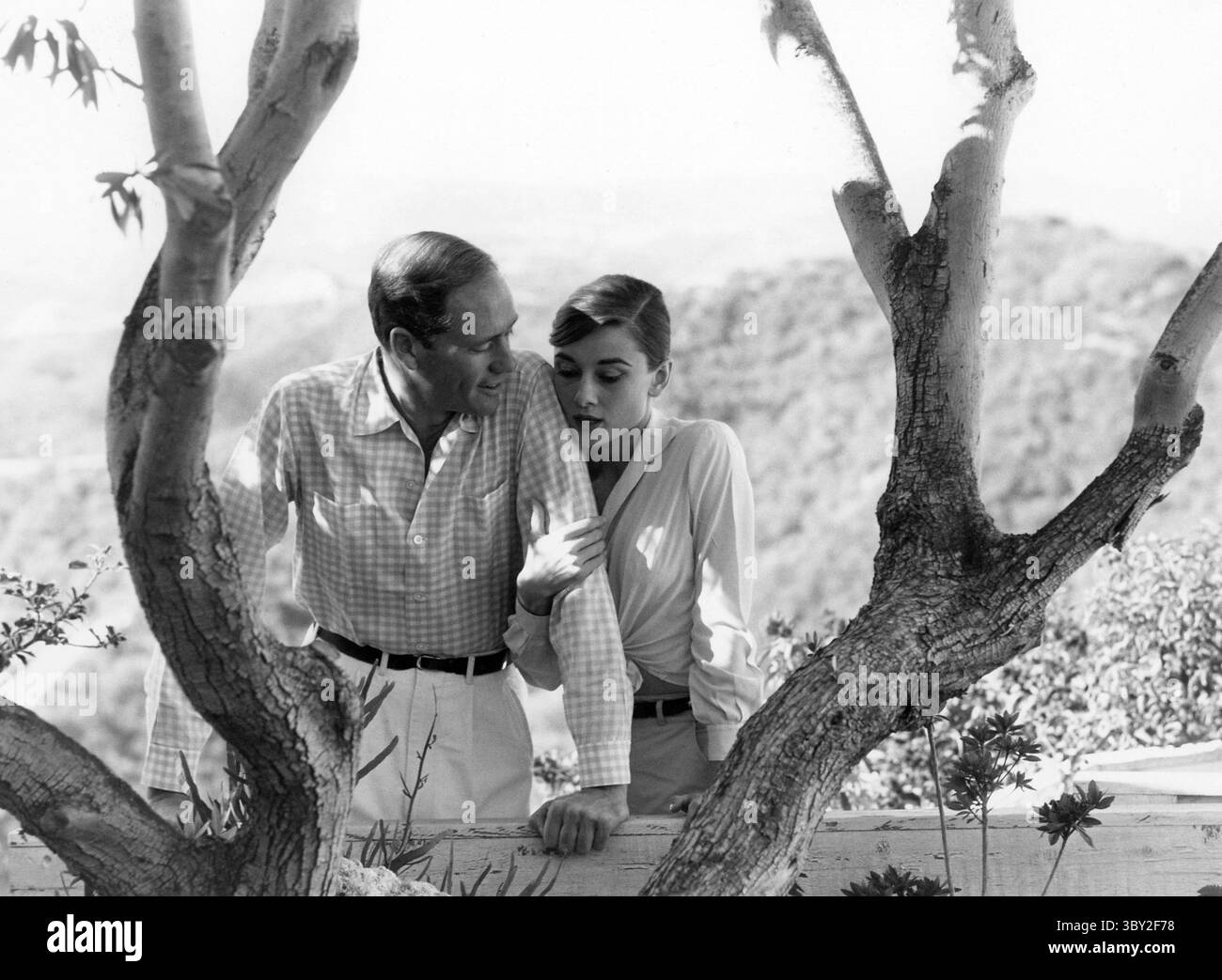Actors MEL FERRER and AUDREY HEPBURN. in 1958. (Credit Image: © Don ...