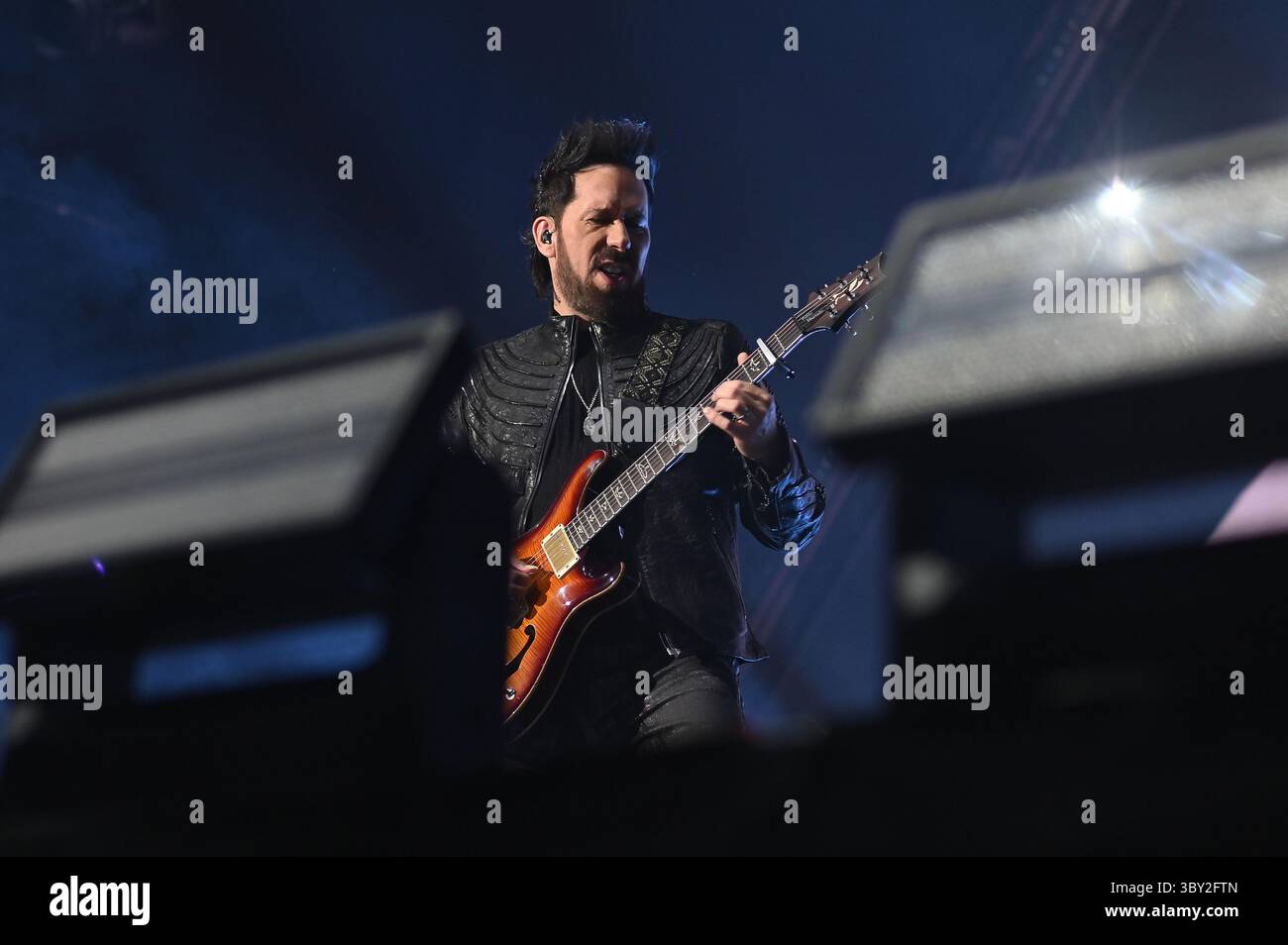 Pablo Hurtado of the band Camila performs during the concert at the ...