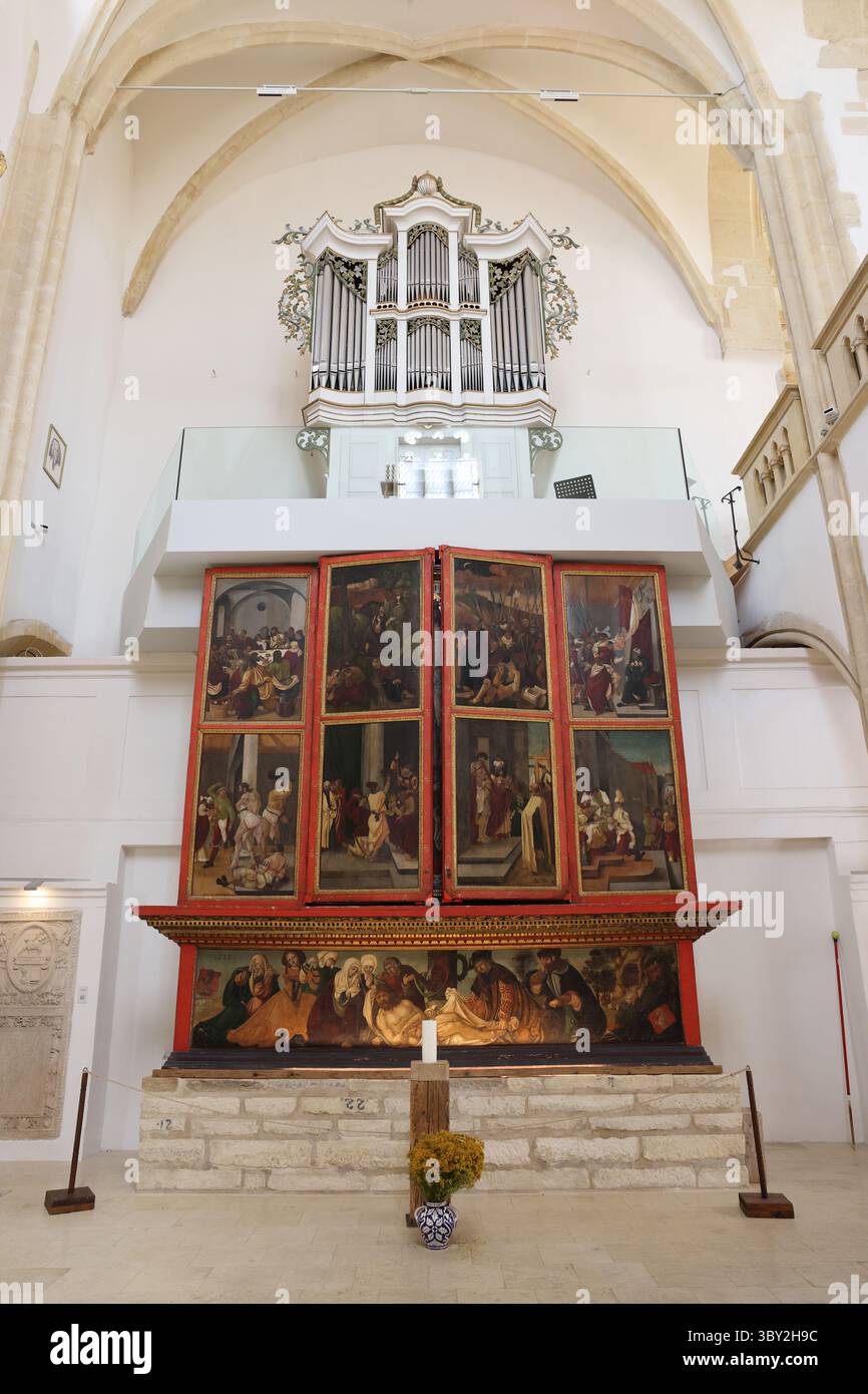 Pre-Reformation altarpiece, with wings, in the Lutheran Evangelical ...