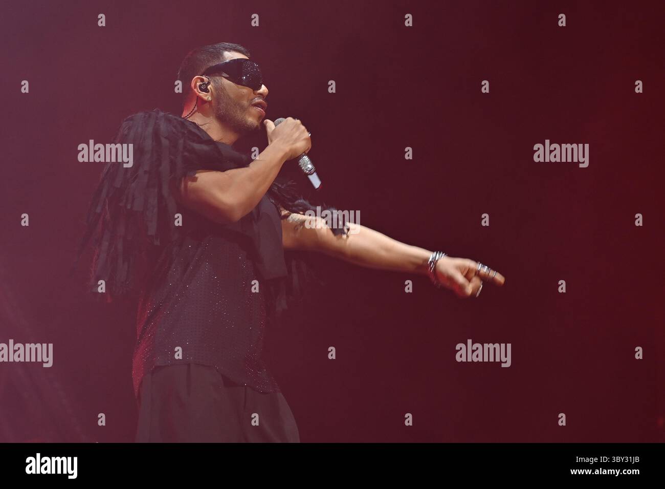 Samuel Parra Cruz of the band Camila performs during the concert at the ...