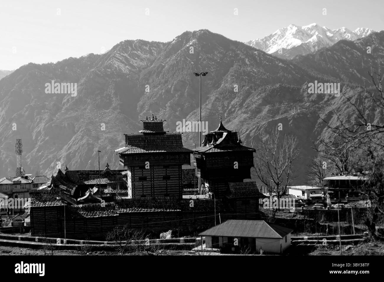 Black and white photo of Himalayan traditional design of Bhima Kali ...