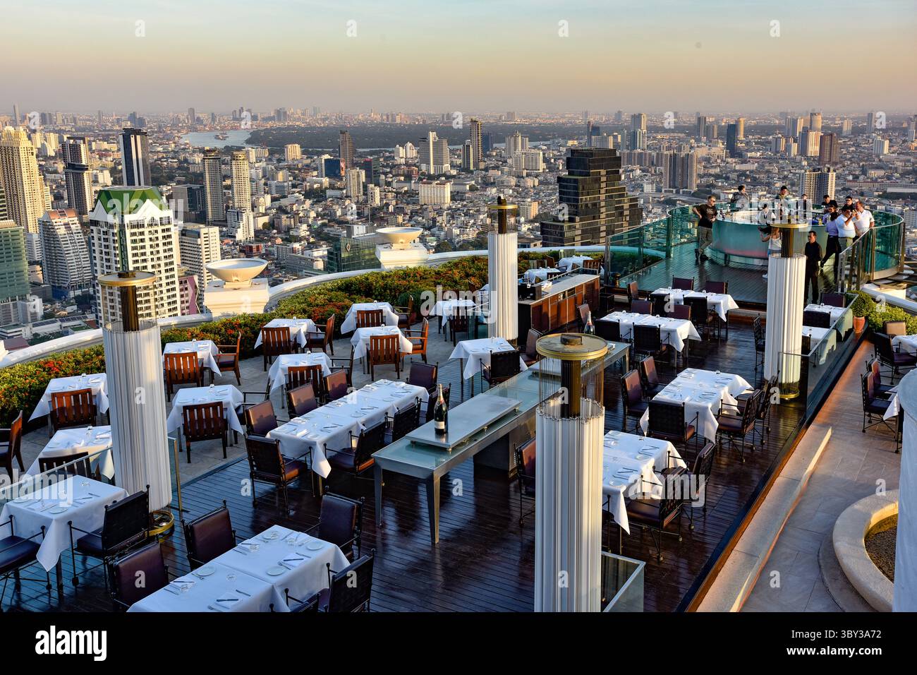 Thailand Bangkok Lebua State Tower Hotel Restaurant & Sky Bar Stock ...
