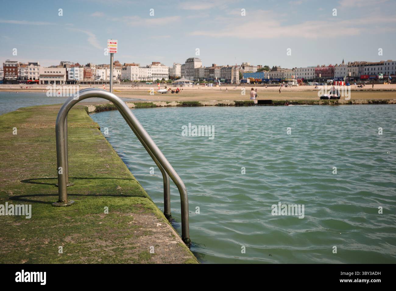 The Beach & Boating Pool, Margate, Kent, UK Stock Photo - Alamy