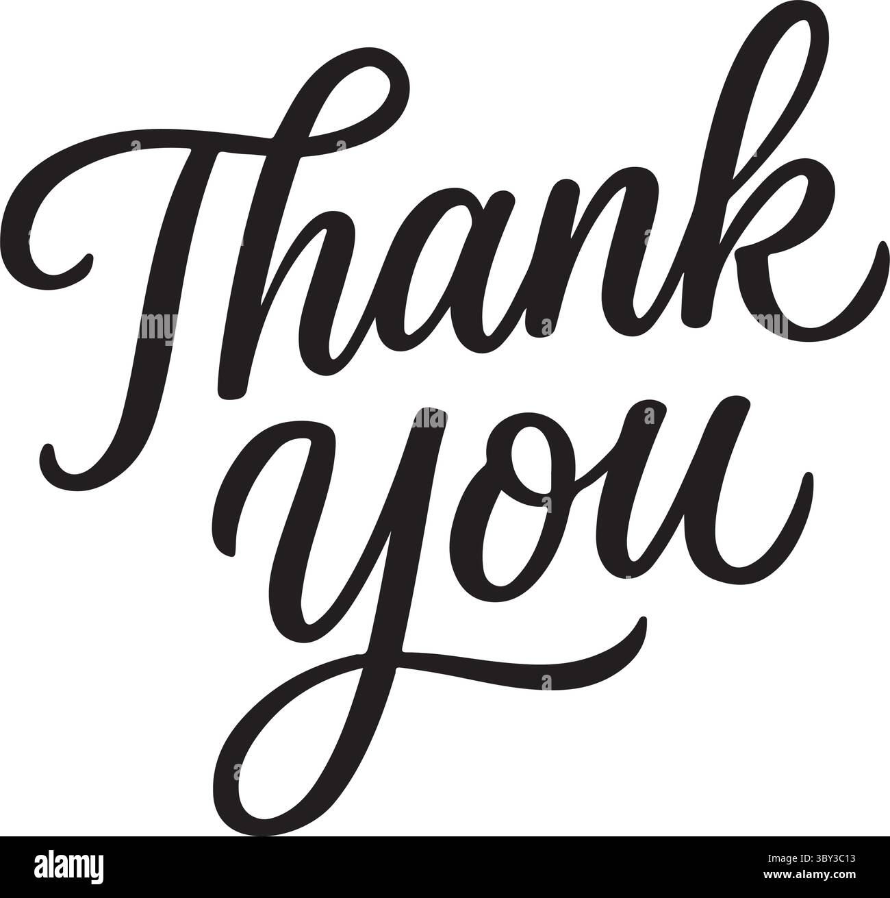 A beautiful handwritten thank you design captures the essence of ...