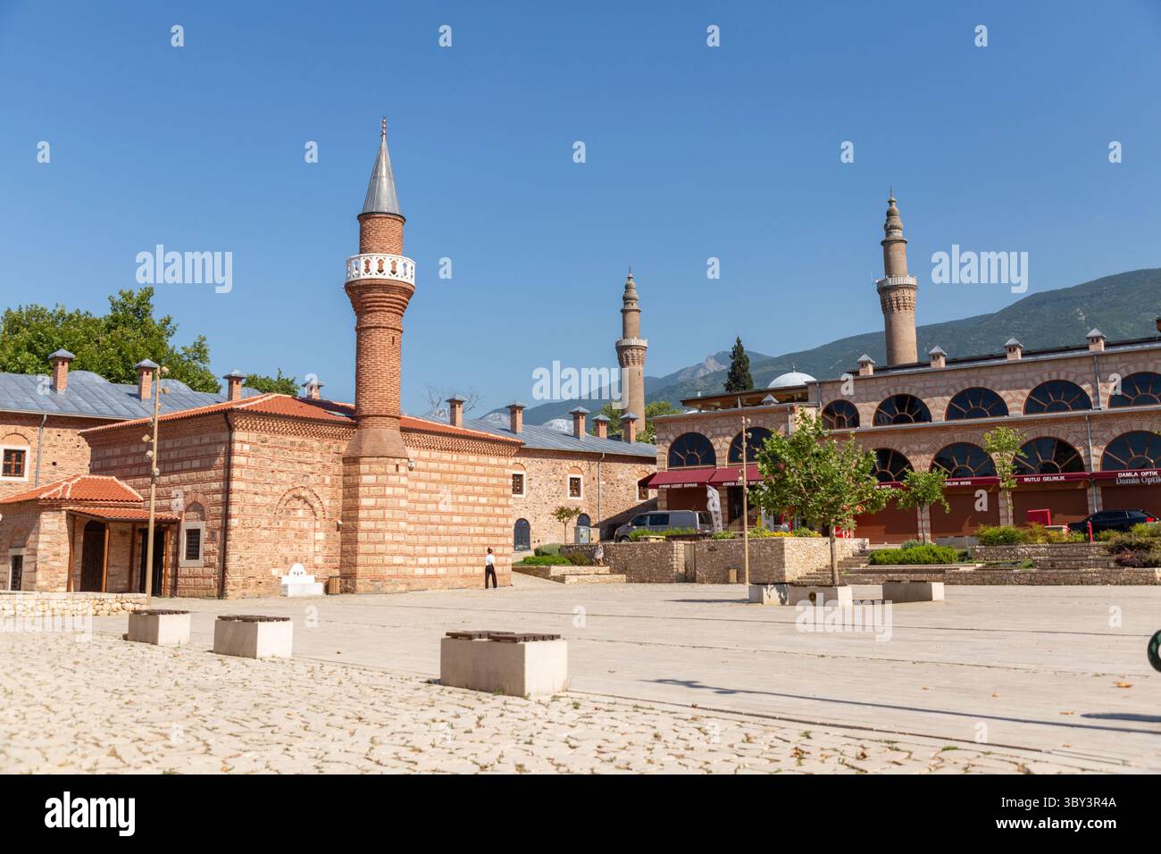 Bursa, Turkiye - 6 July 2025: Sagrili Sungur is a small mosque built in ...