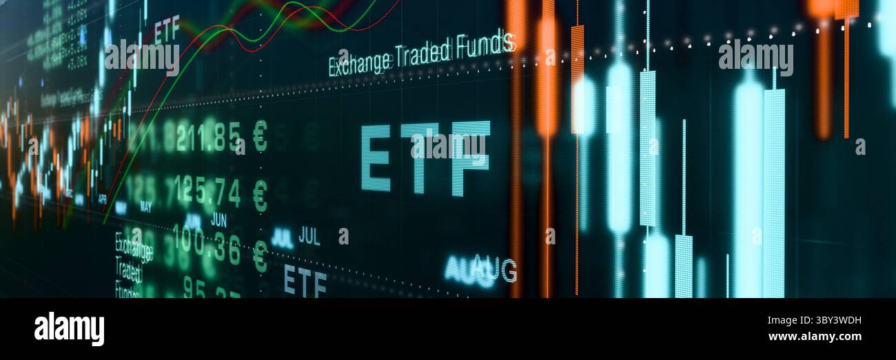 ETF - Exchange-traded fund, investment, stock market. ETF - Exchange ...