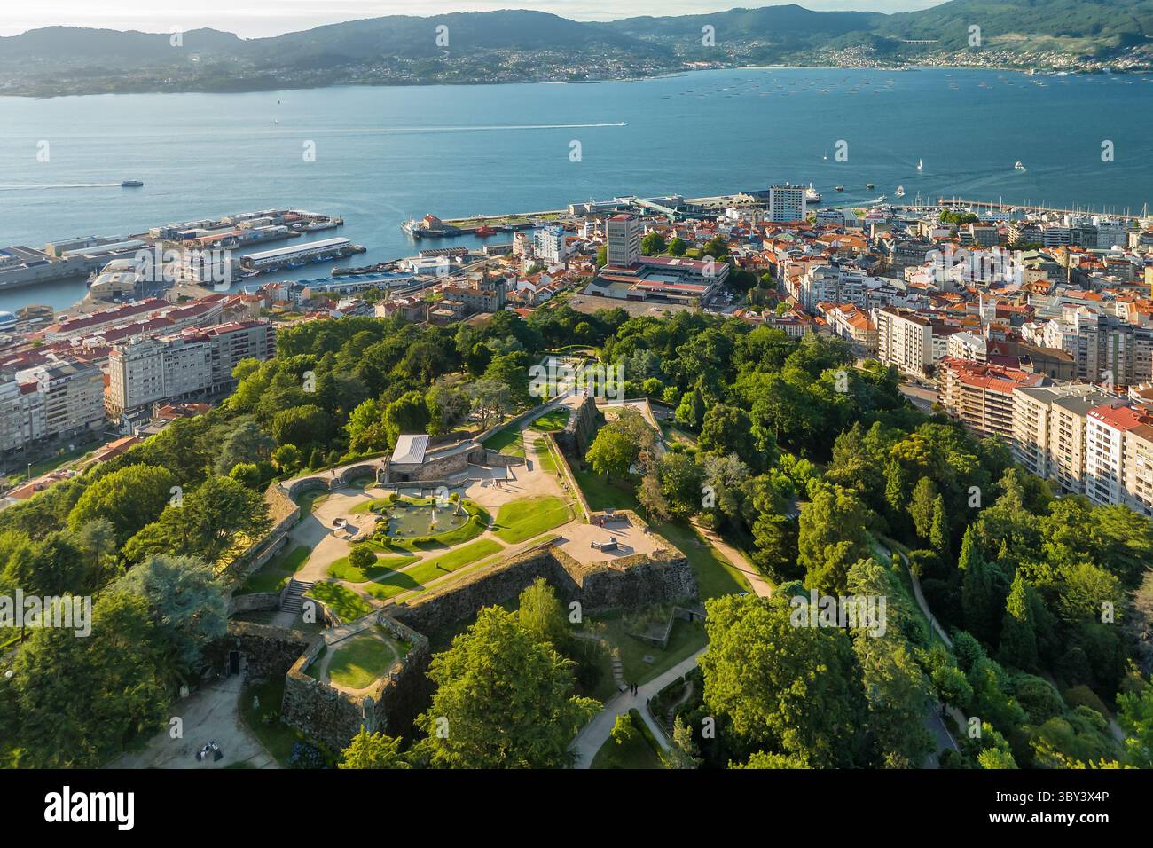Aerial fortress el castro hi-res stock photography and images - Alamy