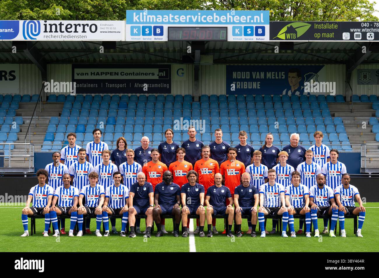 EINDHOVEN, NETHERLANDS - JULY 18: Teamphoto of FC Eindhoven with top ...