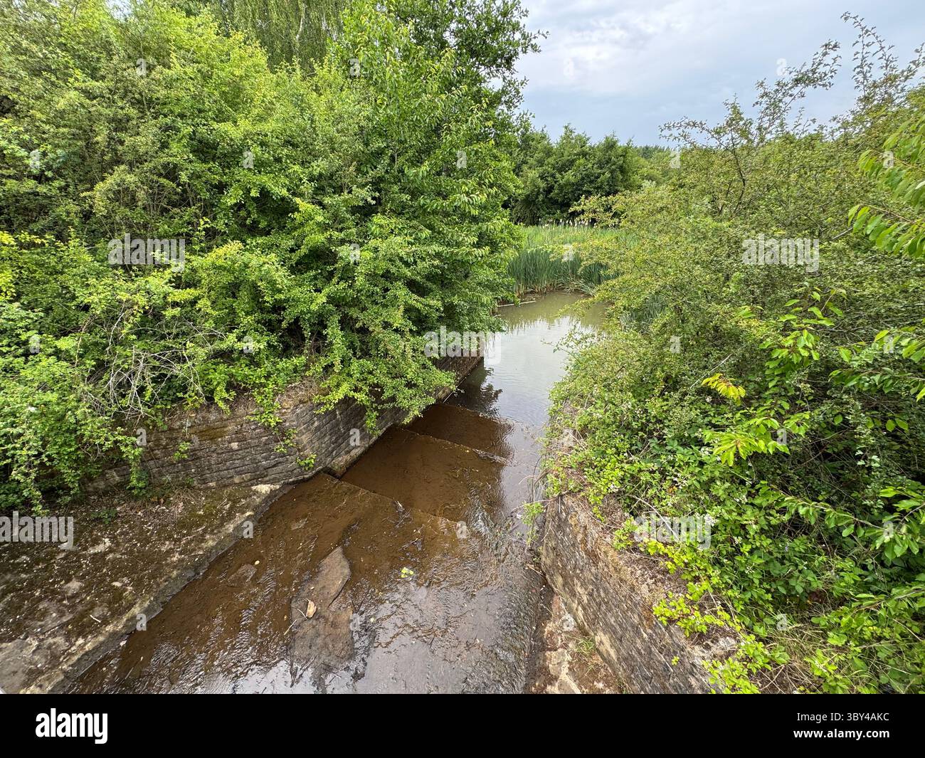 An old waterway once part of Brookhouse Colliery, now Rother Valley ...