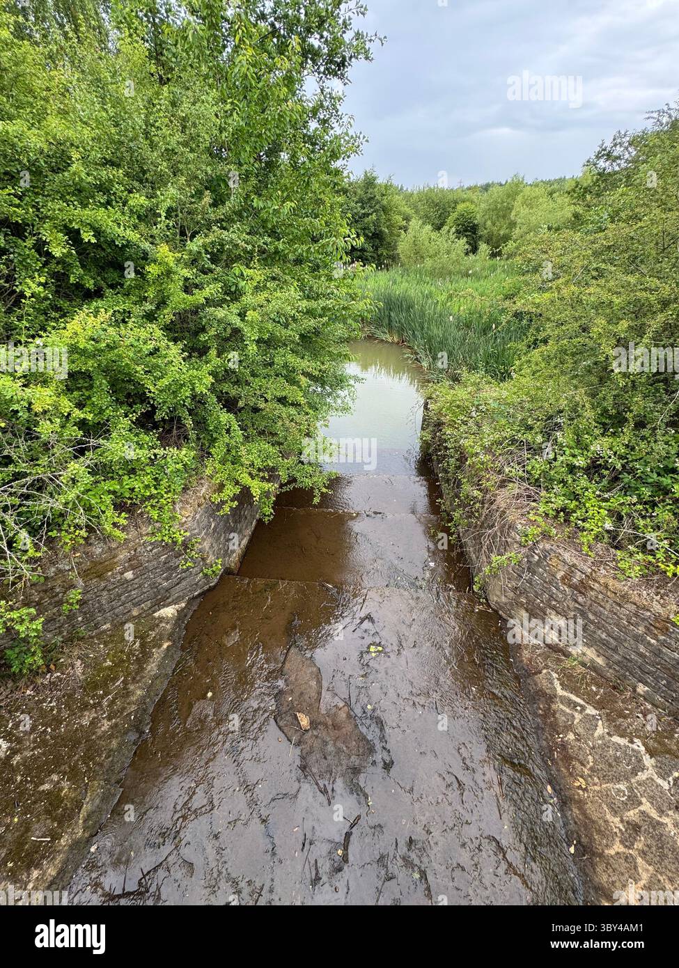 An old waterway once part of Brookhouse Colliery, now Rother Valley ...