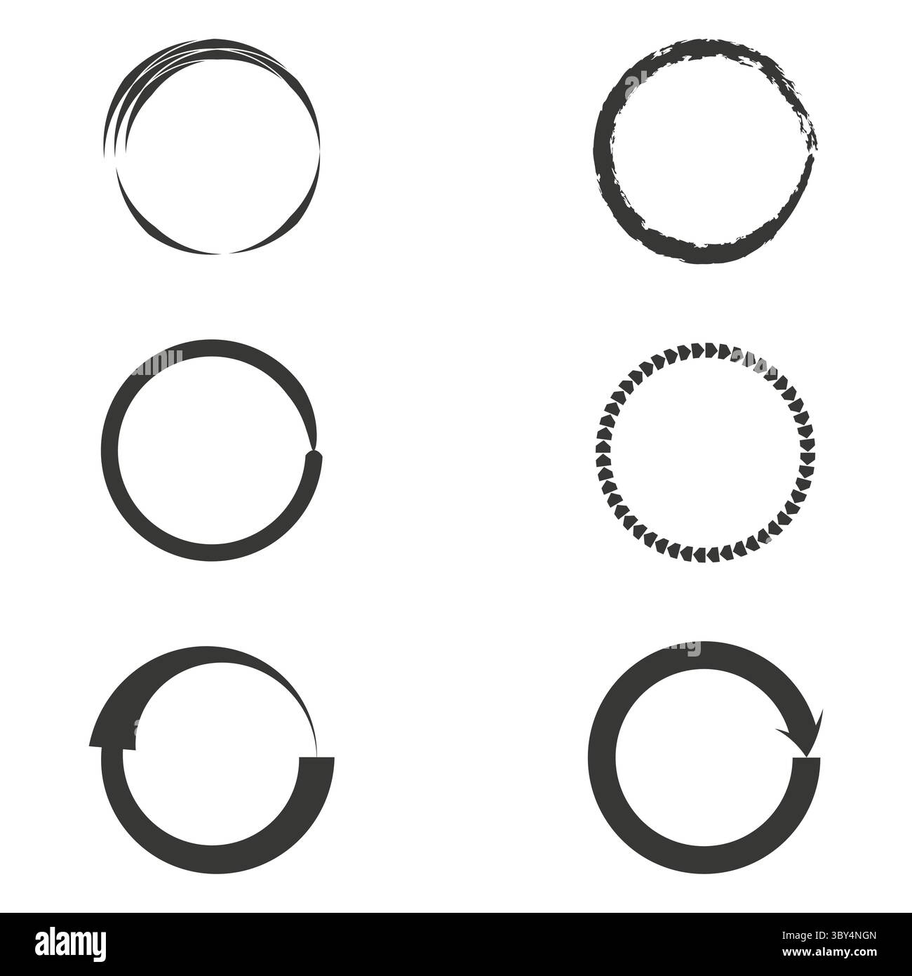 Circle Node Icon Connection Point Symbol Vector Hub Graphic Black Minimal Design Stock Vector