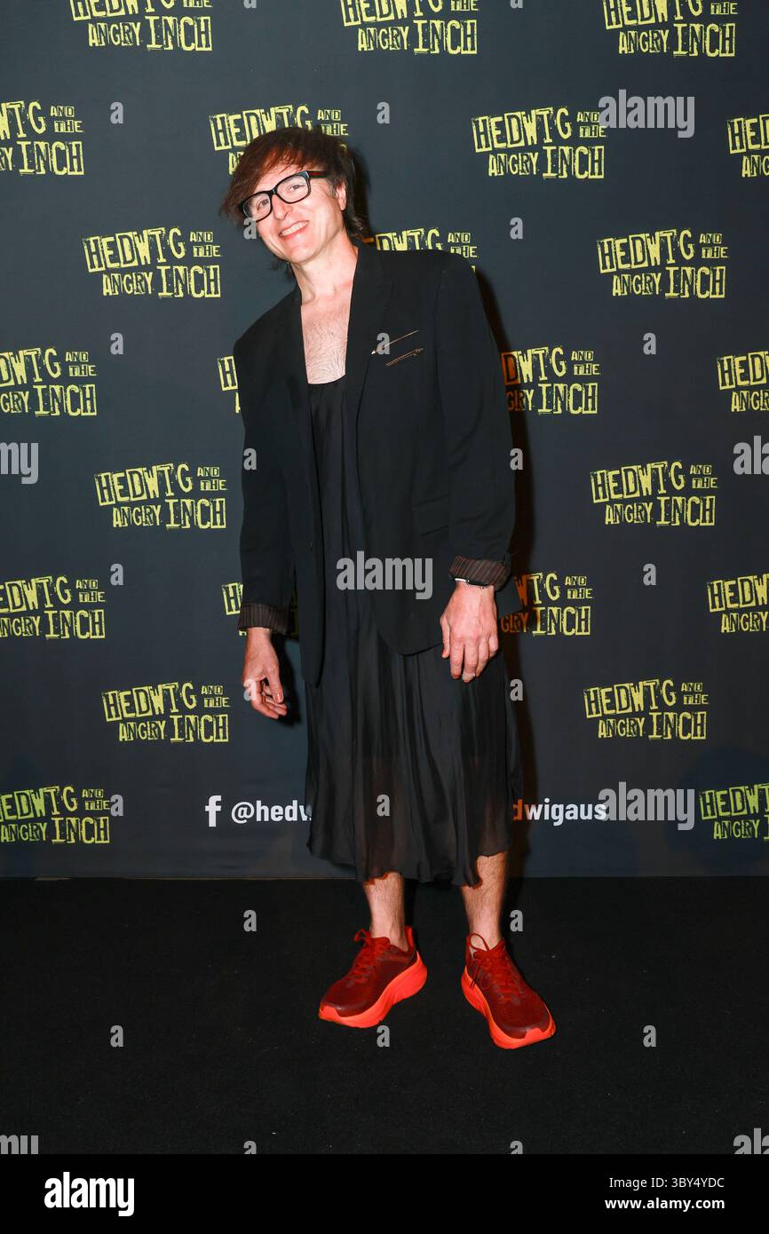 Stephen Trask arrives at the Opening Night of Hedwig and the Angry Inch ...