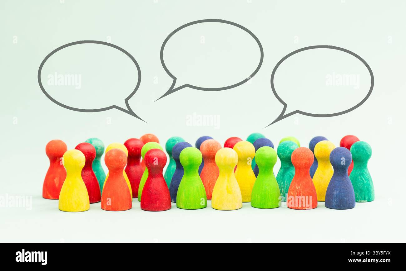 Different opinion, overcome boundary, negotiation, political confrontation, discussion ...