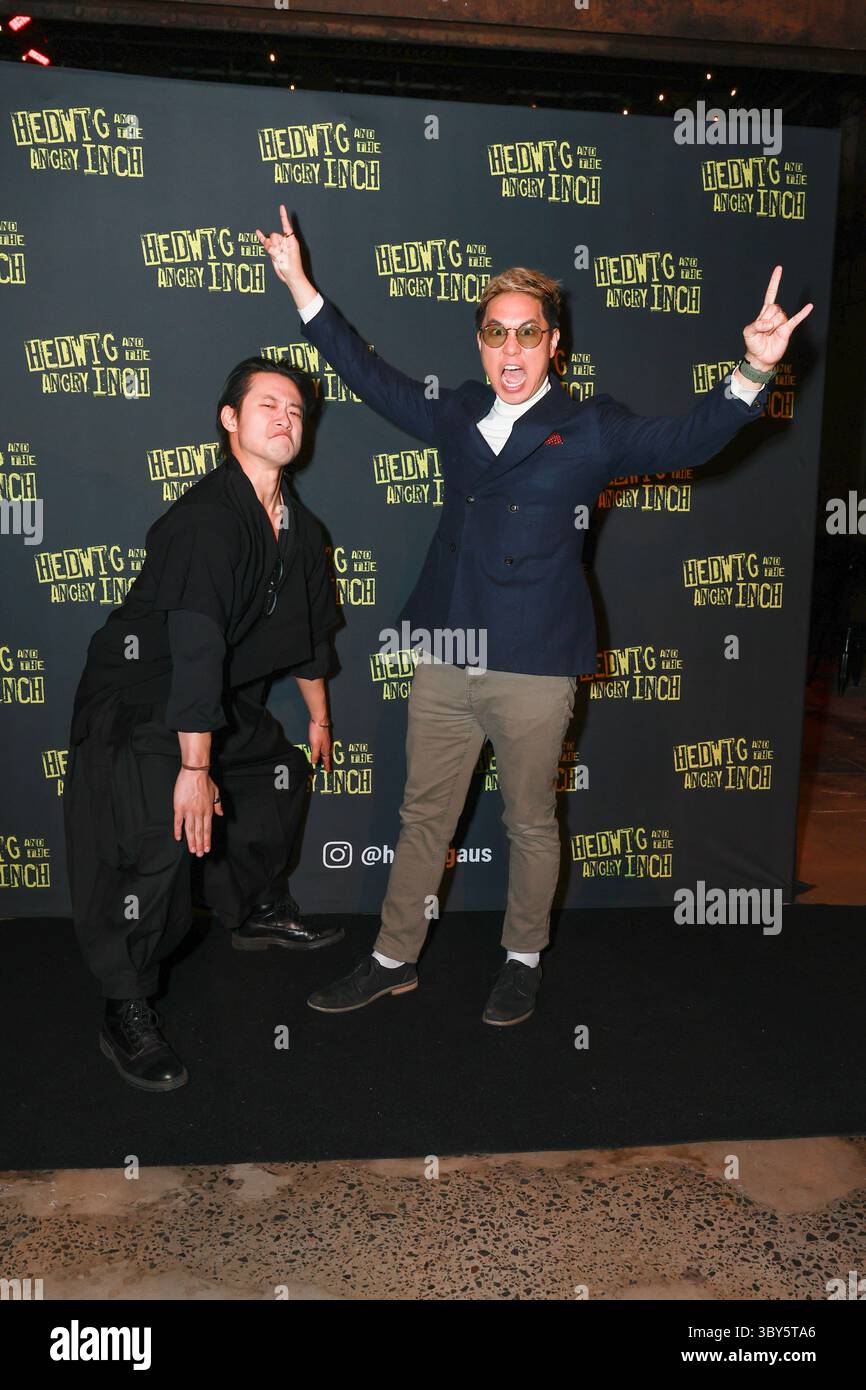 GEORGE ZHAO, ANDY TRIEU arrive at the Opening Night of Hedwig and the ...