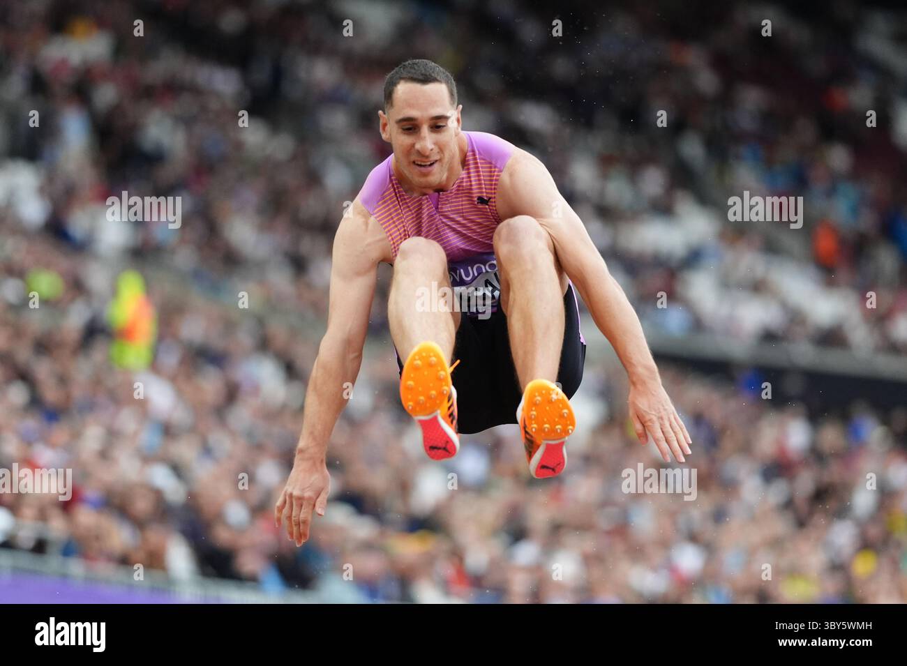 Great Britain's Samuel Khogali in the Men's Long Jump during the Wanda ...