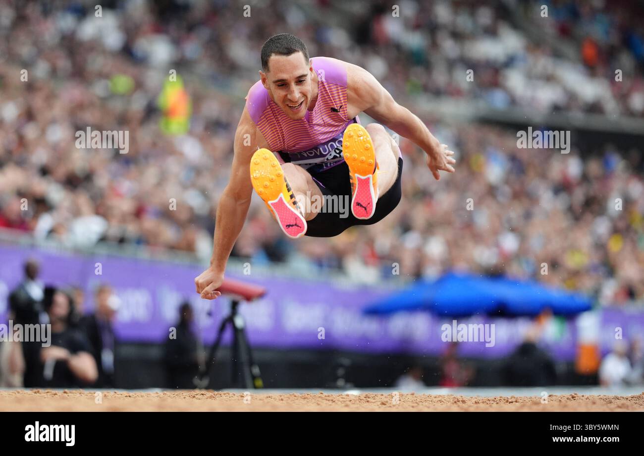 Great Britain's Samuel Khogali in the Men's Long Jump during the Wanda ...