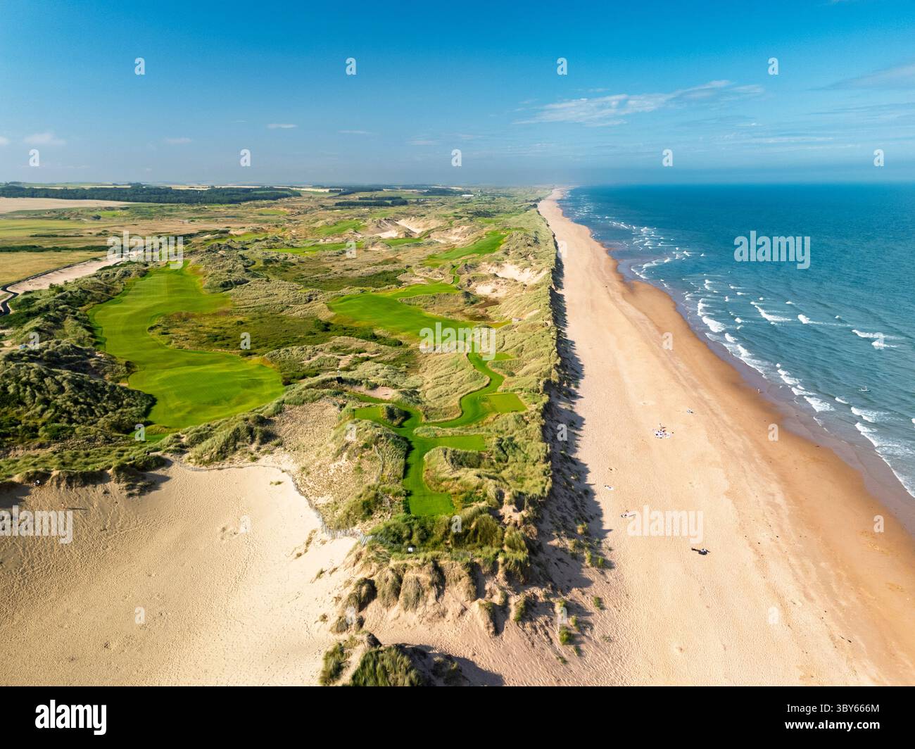 Aerial views of new golf course at Trump International Golf Links ...