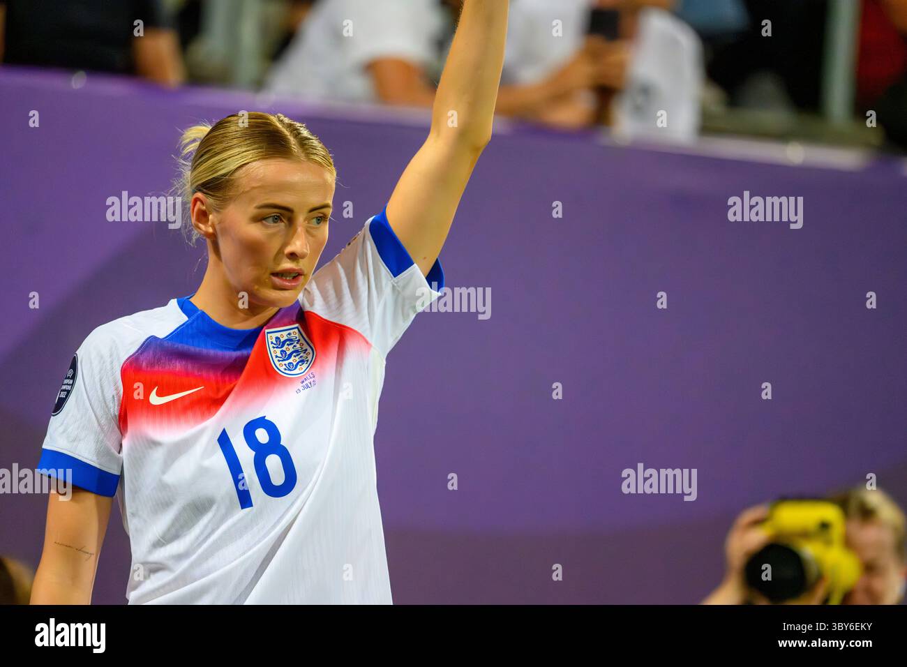 St. Gallen, Switzerland: 2025 July 13 - Chloe Kelly for England v Wales ...
