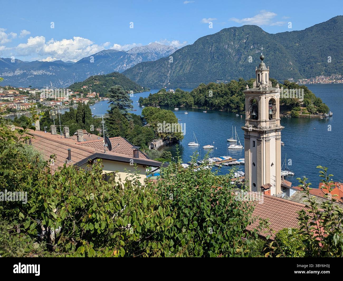 Scenic views over Lake Como from Colonno Stock Photo - Alamy