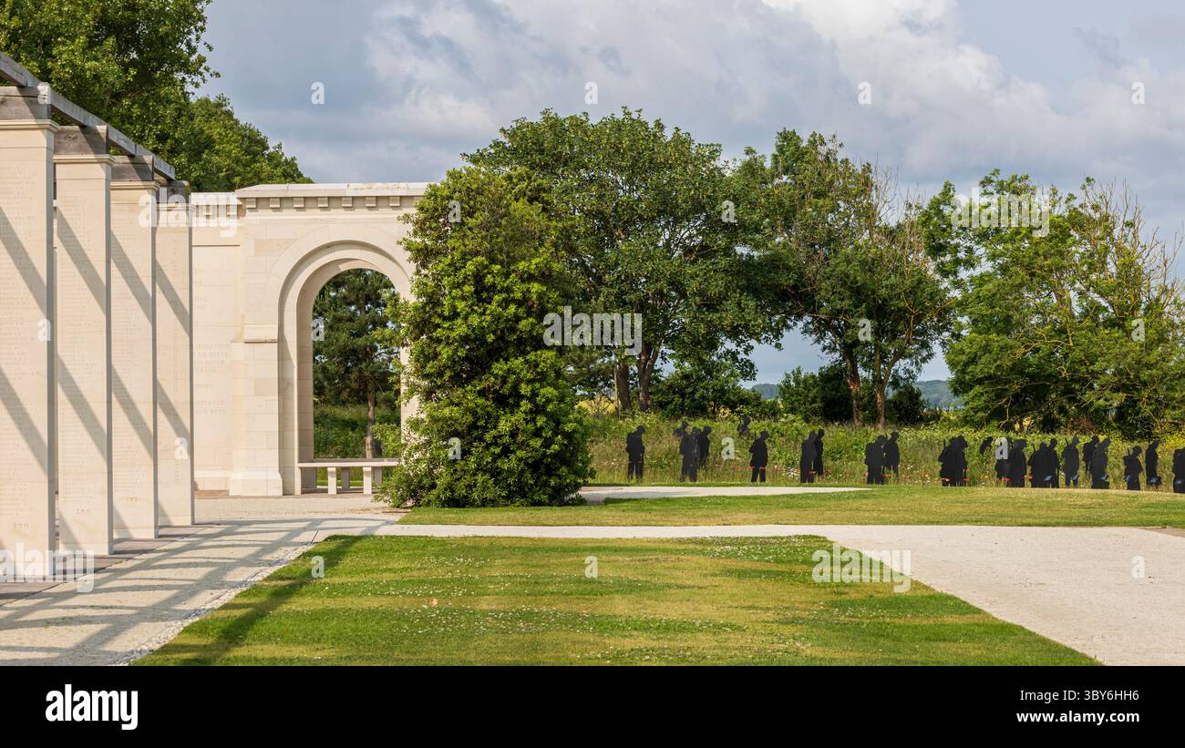 Overview British Normandy Memorial in remembrance of British command ...