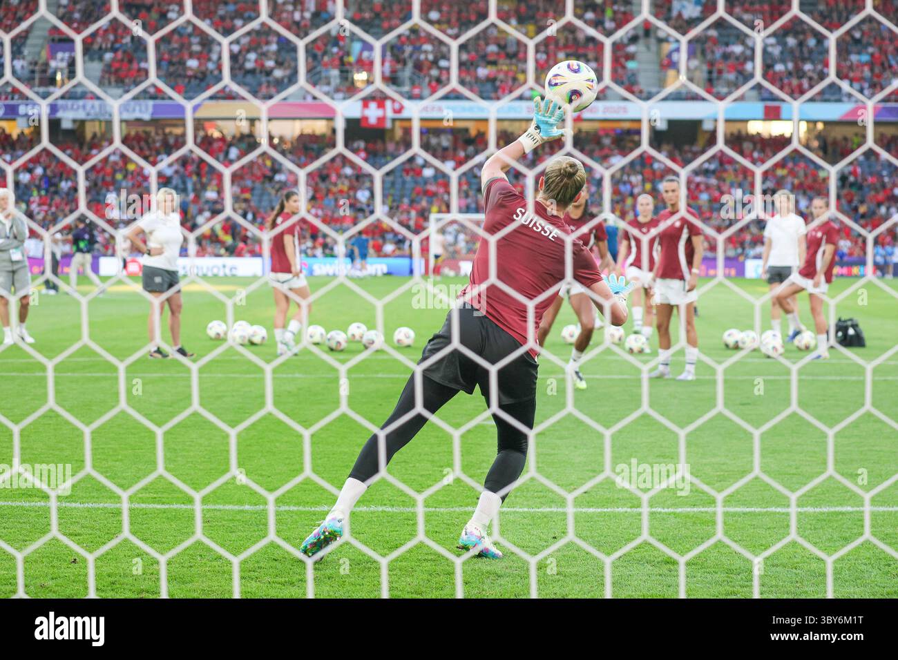 Switzerland training during prematch the UEFA Womens EURO 2025 Quarter ...