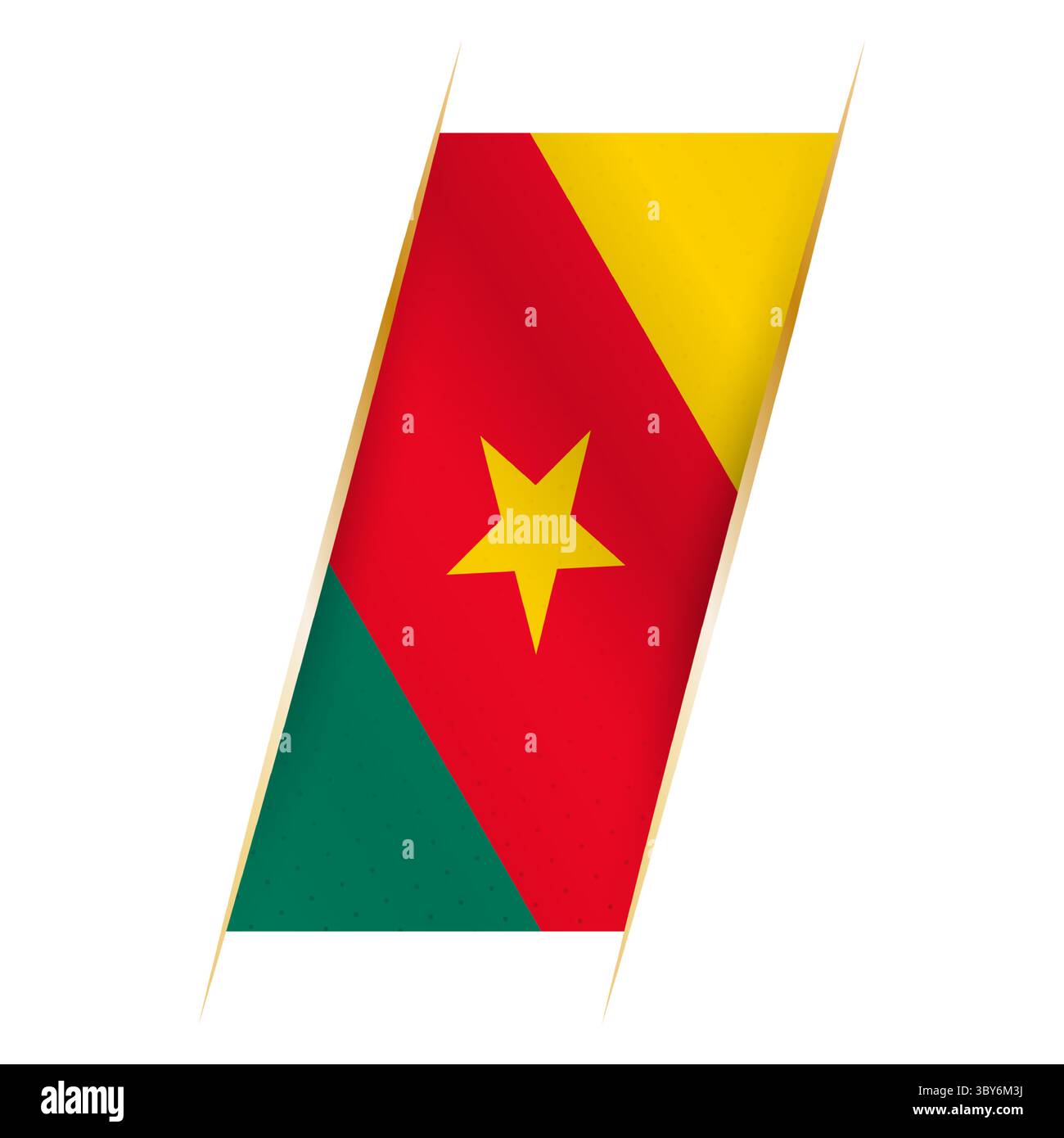 Cameroon flag waving effect Stock Vector Images - Alamy