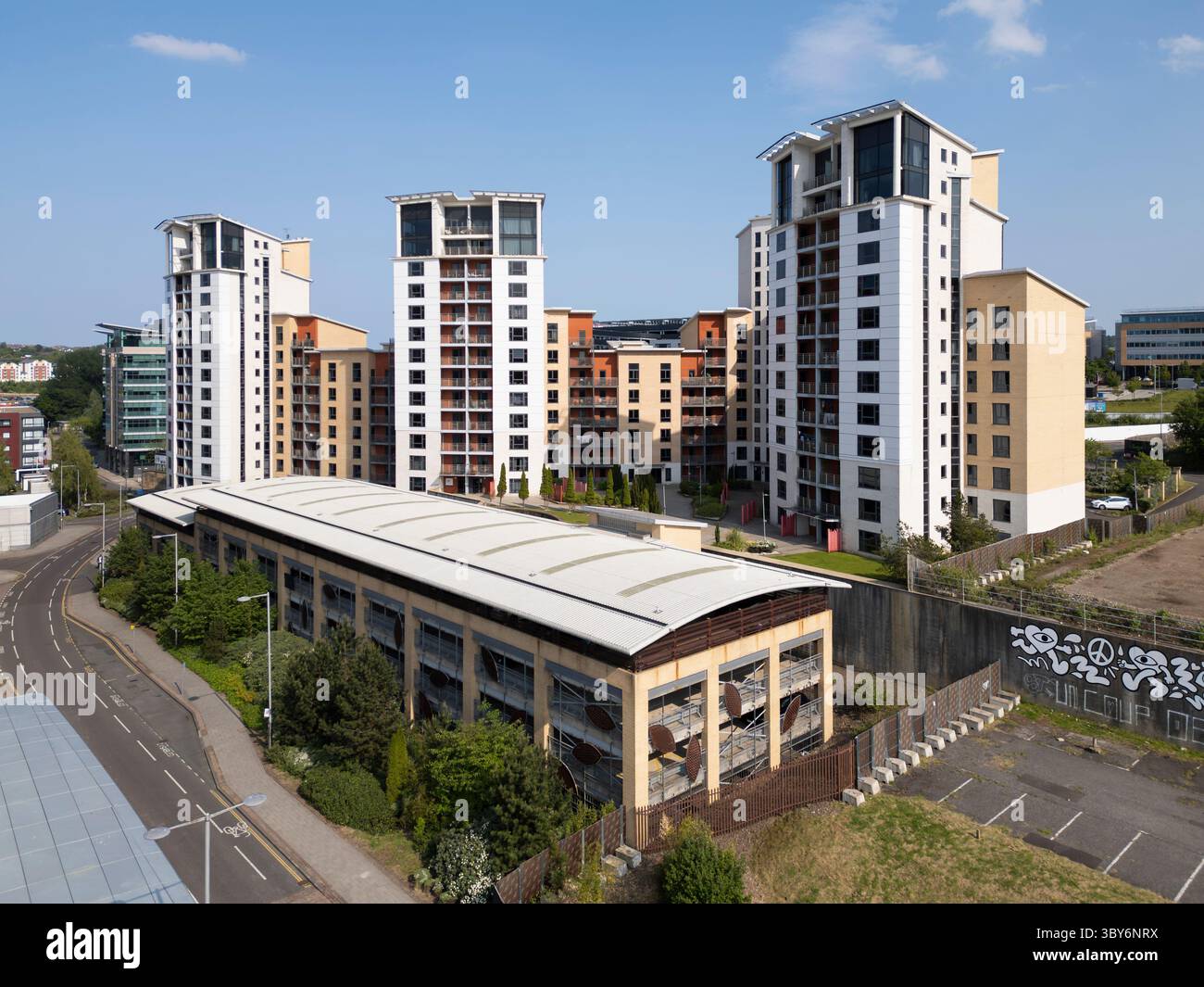 Aerial view of the BALTIC Centre for Contemporary Art and modern ...