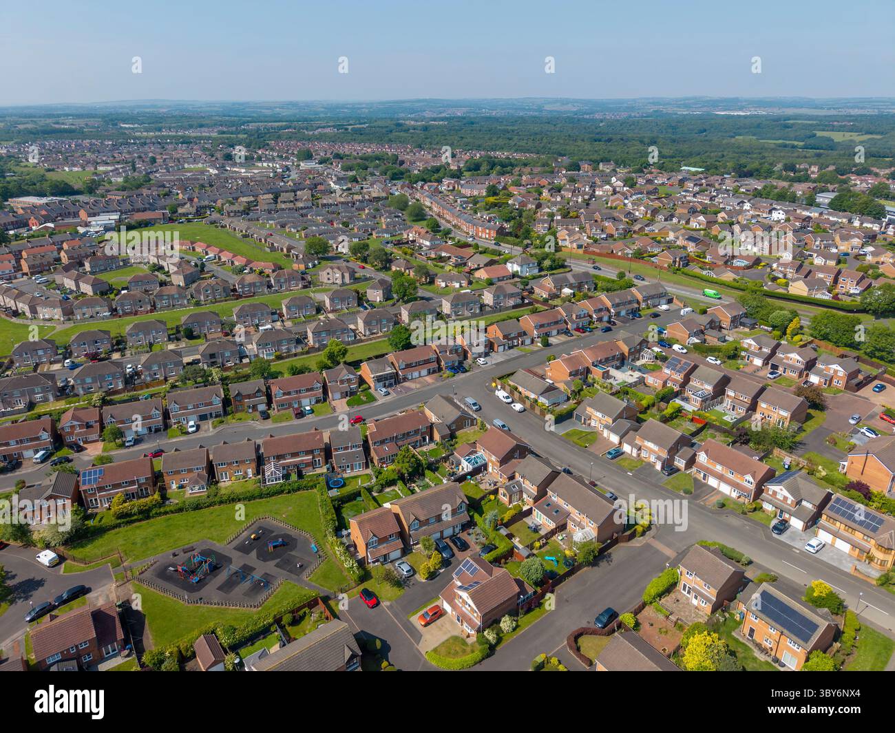 Housing estate near Sunderland in North East England Stock Photo - Alamy
