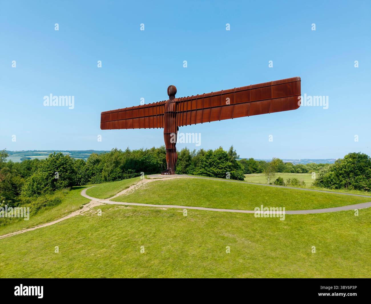 Aerial view iconic angel hi-res stock photography and images - Alamy