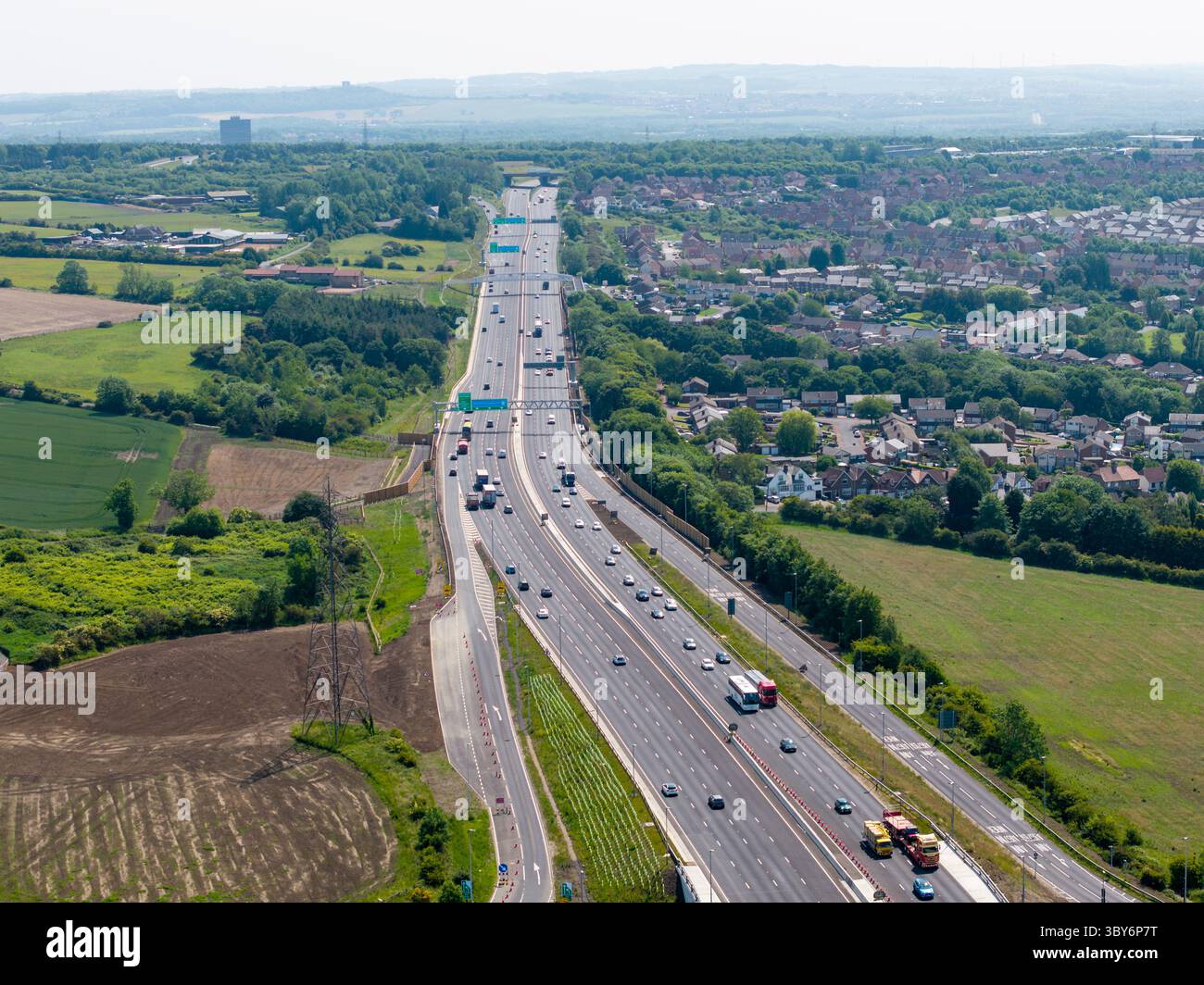 Road traffic near public transport hi-res stock photography and images ...